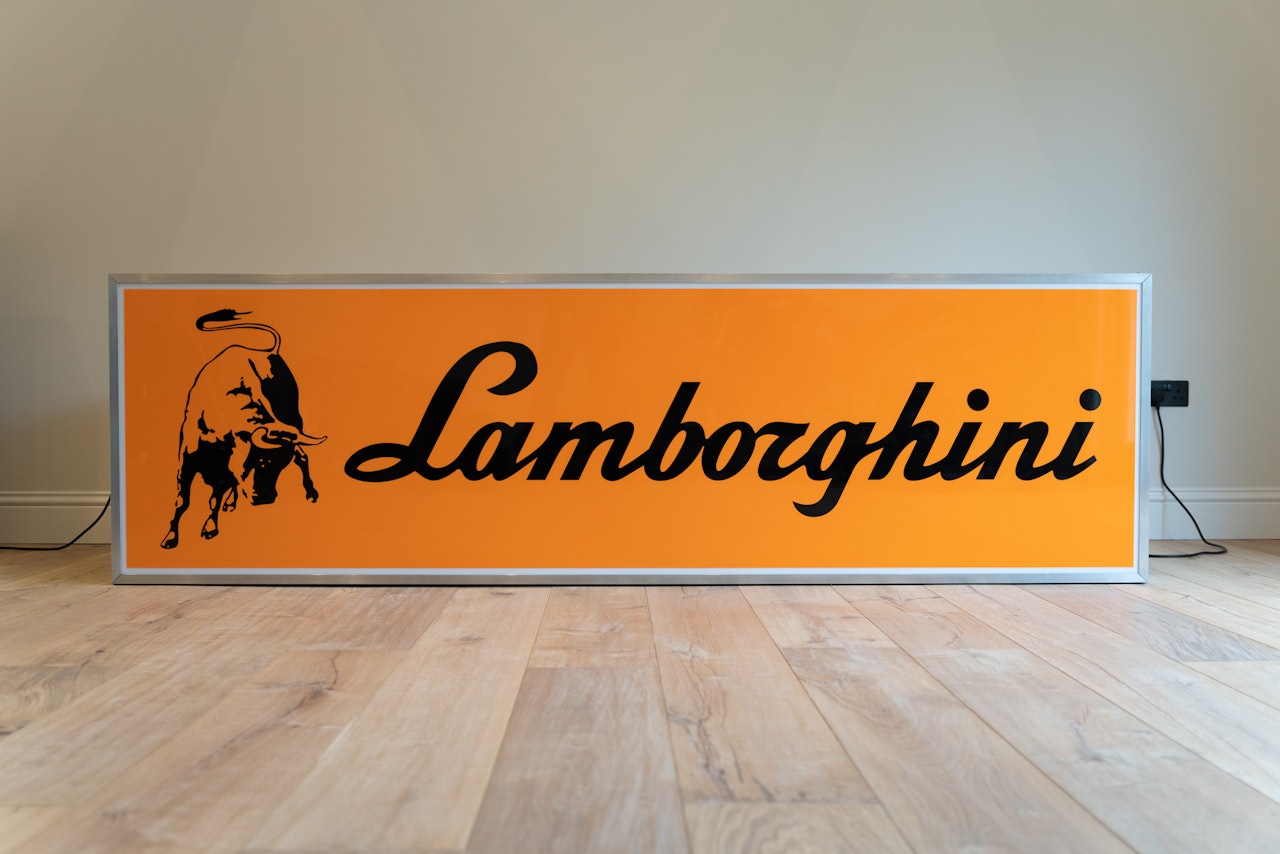 LAMBORGHINI ILLUMINATED DEALERSHIP SIGN for sale by auction in ...