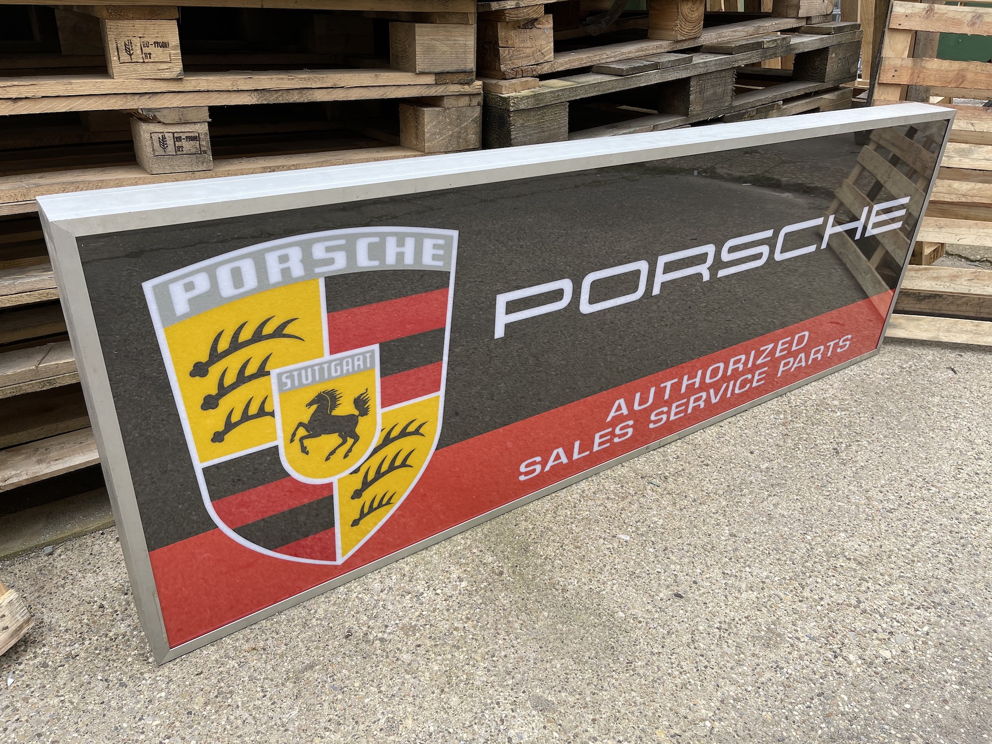 PORSCHE ILLUMINATED SIGN