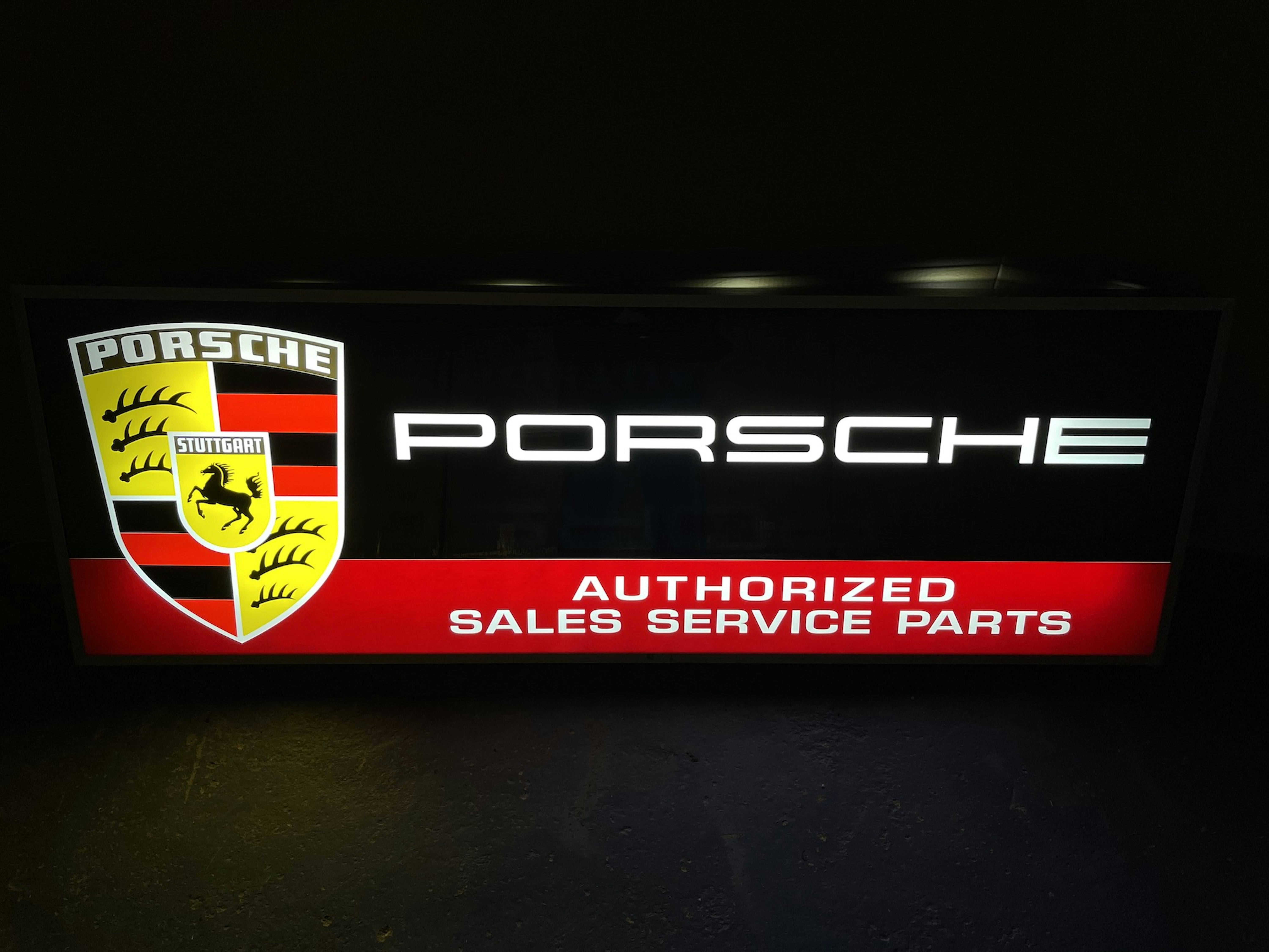 PORSCHE ILLUMINATED SIGN