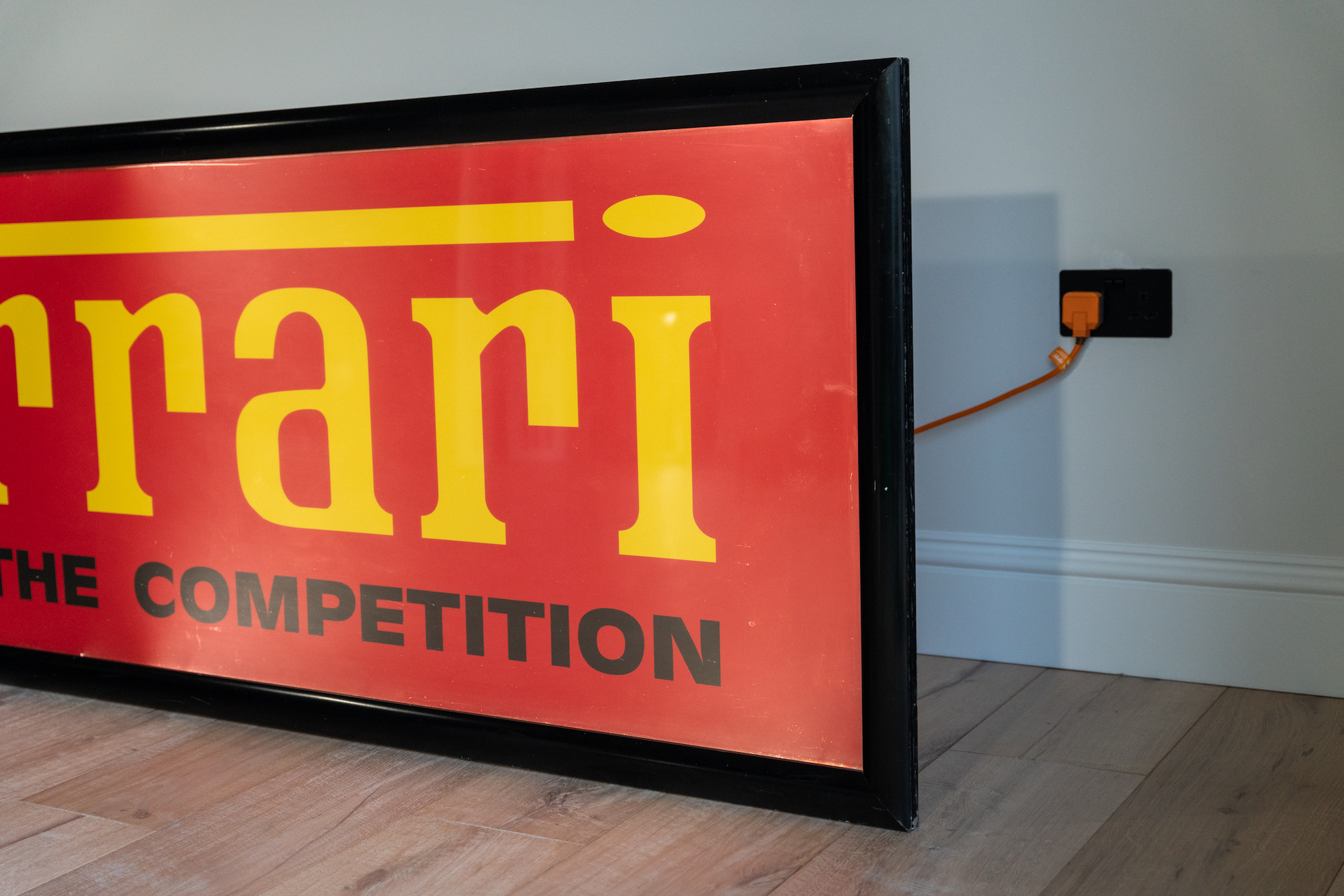 FERRARI 'WE ARE THE COMPETITION' ILLUMINATED SIGN for sale by auction ...