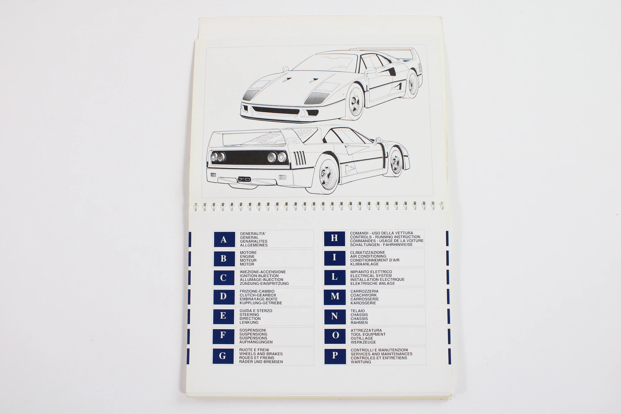 FERRARI F40 BOOKS AND POUCH SET for sale by auction in Balsall Common ...