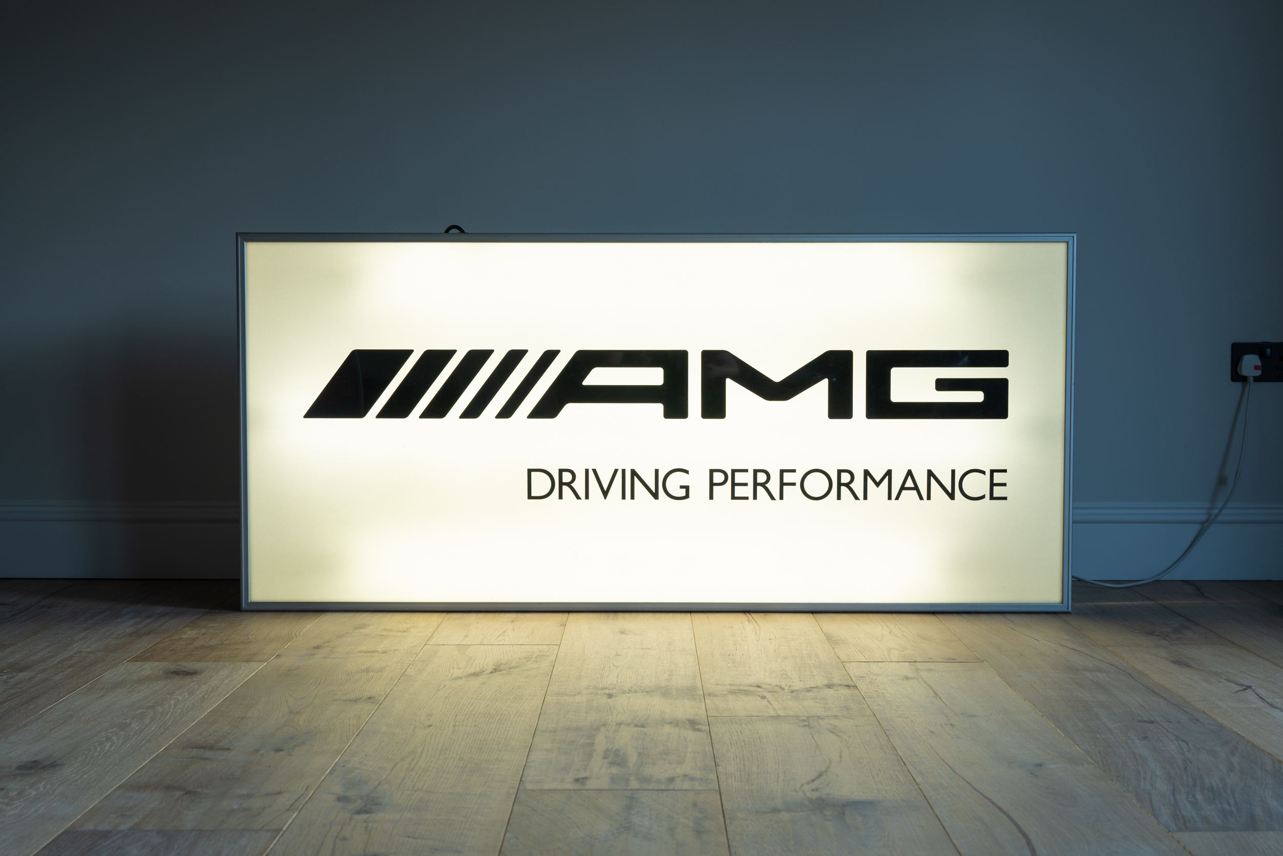 AMG 'DRIVING PERFORMANCE' ILLUMINATED SIGN