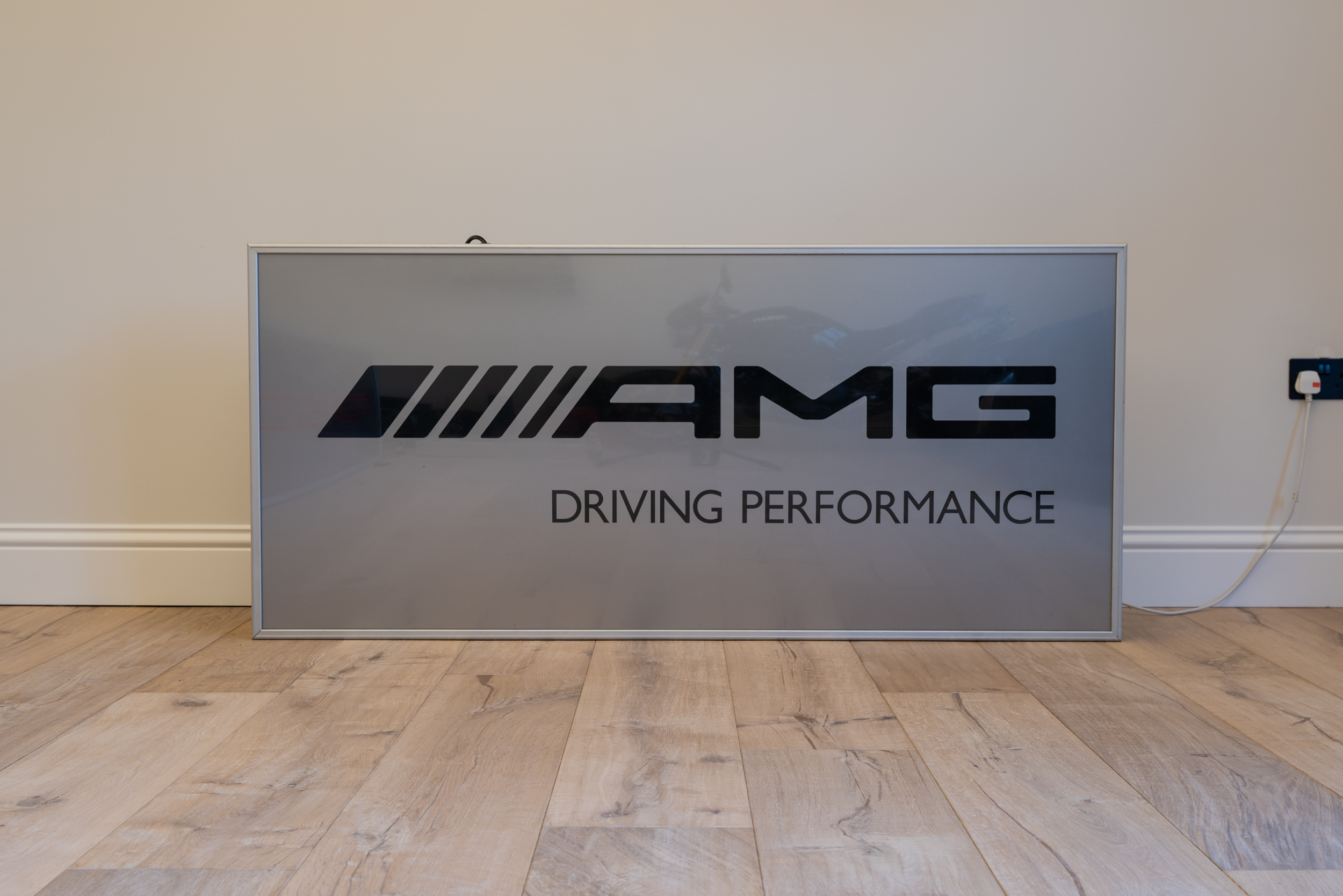 AMG 'DRIVING PERFORMANCE' ILLUMINATED SIGN