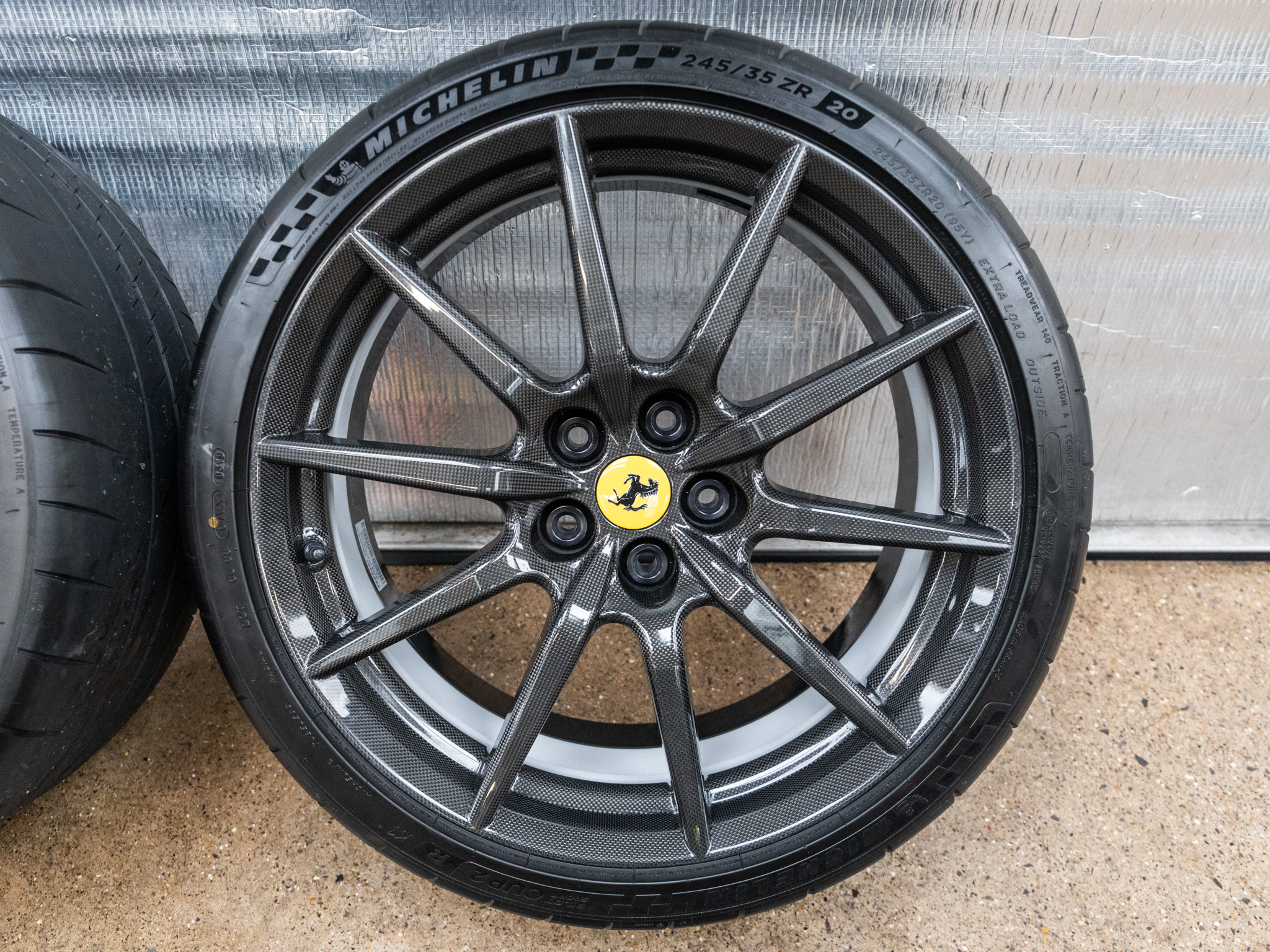 FERRARI 488 PISTA CARBON FIBRE WHEELS for sale by auction in Surrey ...