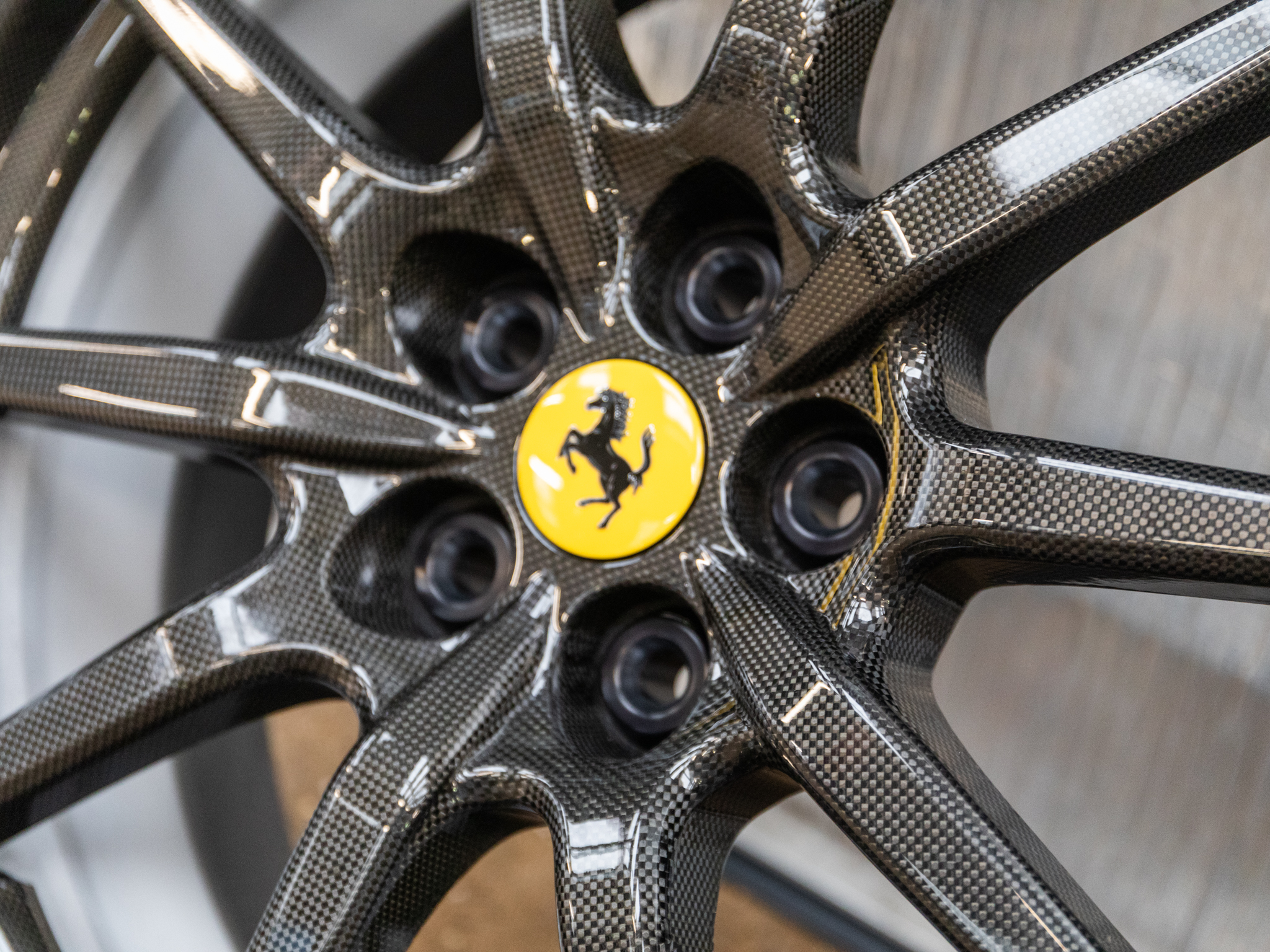 FERRARI 488 PISTA CARBON FIBRE WHEELS for sale by auction in Surrey ...