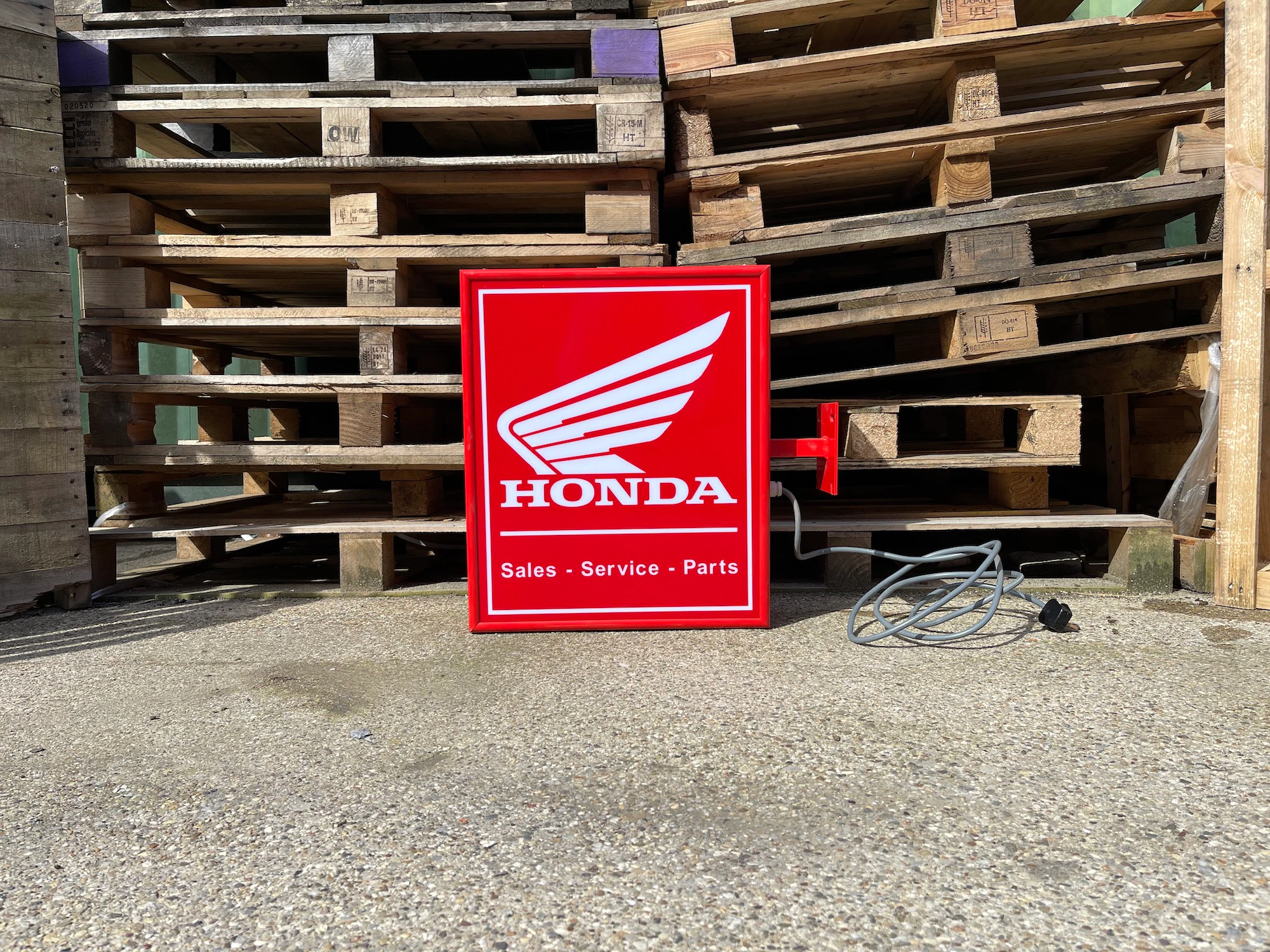 HONDA MOTORCYCLES SERVICE SIGN for sale by auction in Northumberland ...