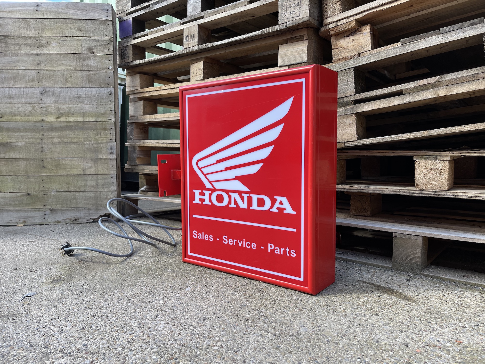 HONDA MOTORCYCLES SERVICE SIGN for sale by auction in Northumberland ...
