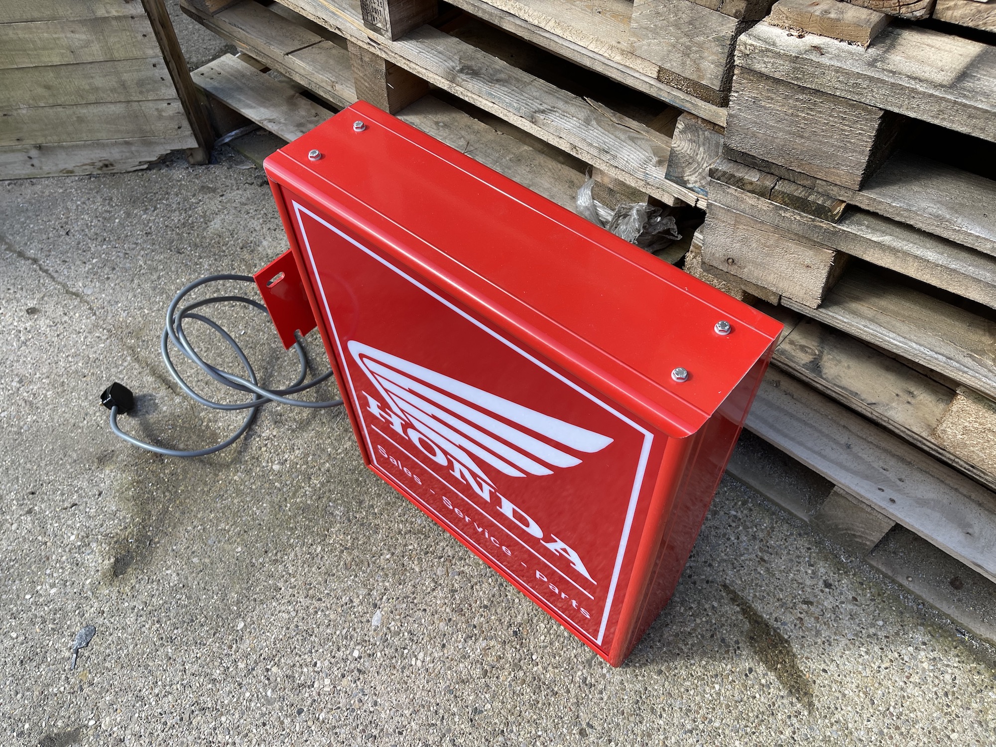 HONDA MOTORCYCLES SERVICE SIGN for sale by auction in Northumberland ...