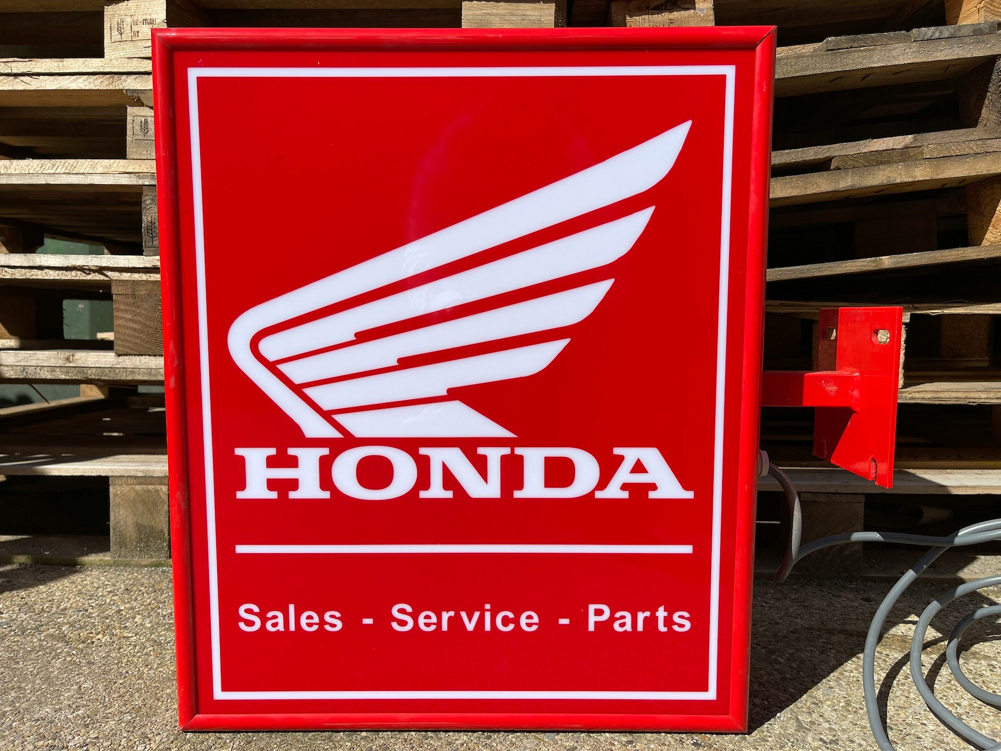 HONDA MOTORCYCLES SERVICE SIGN for sale by auction in Northumberland ...