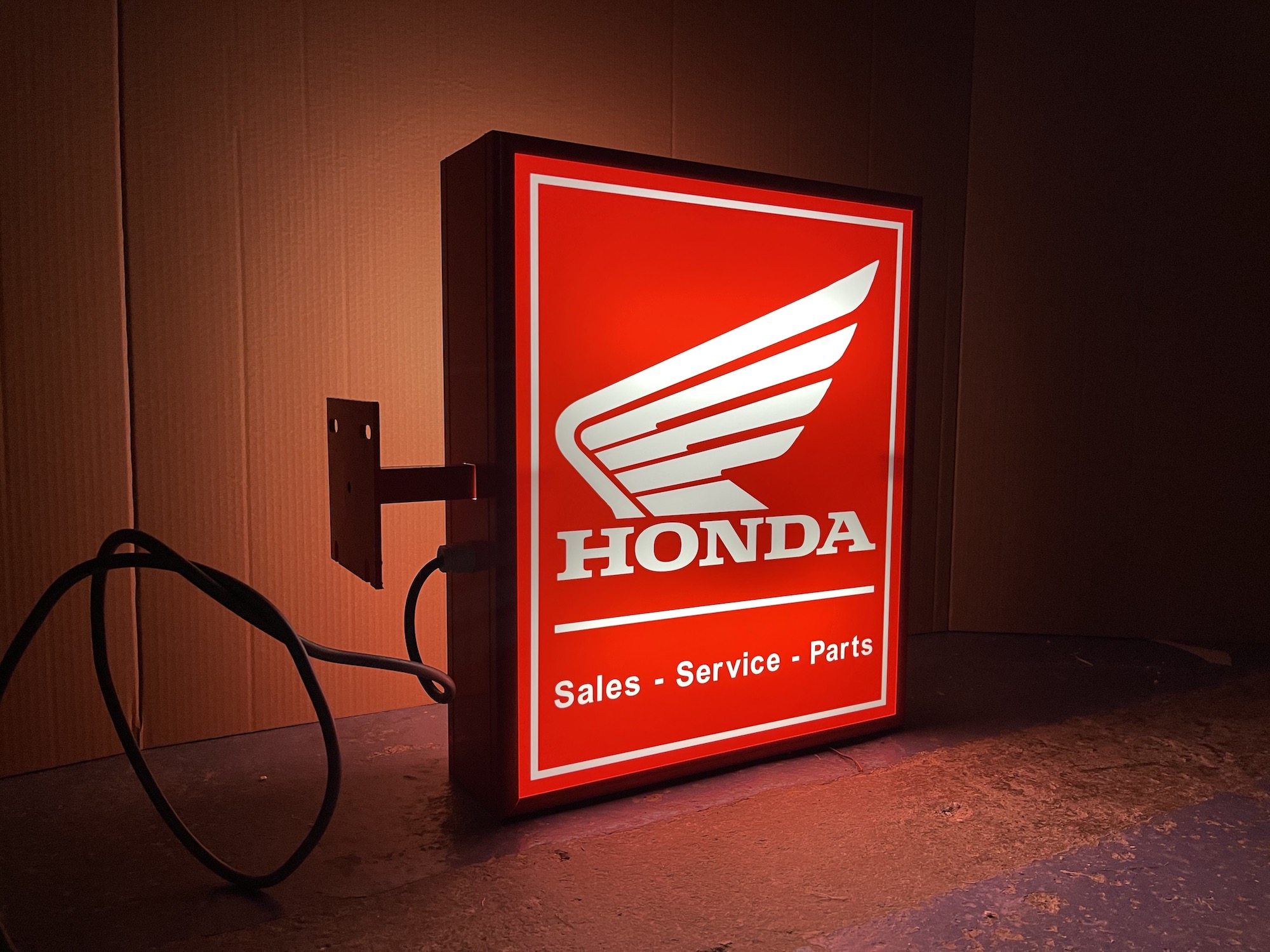 HONDA MOTORCYCLES SERVICE SIGN for sale by auction in Northumberland ...