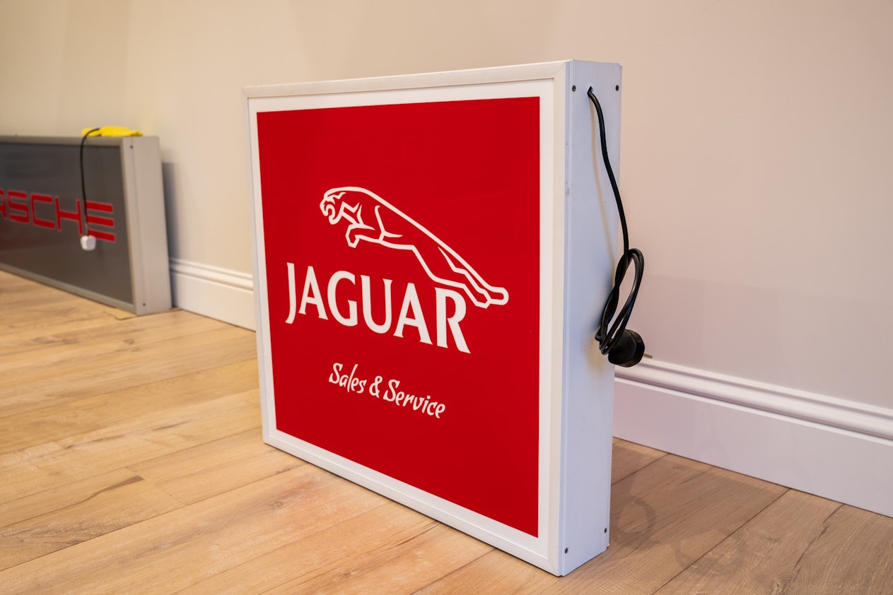 JAGUAR SALES & SERVICE ILLUMINATED SIGN
