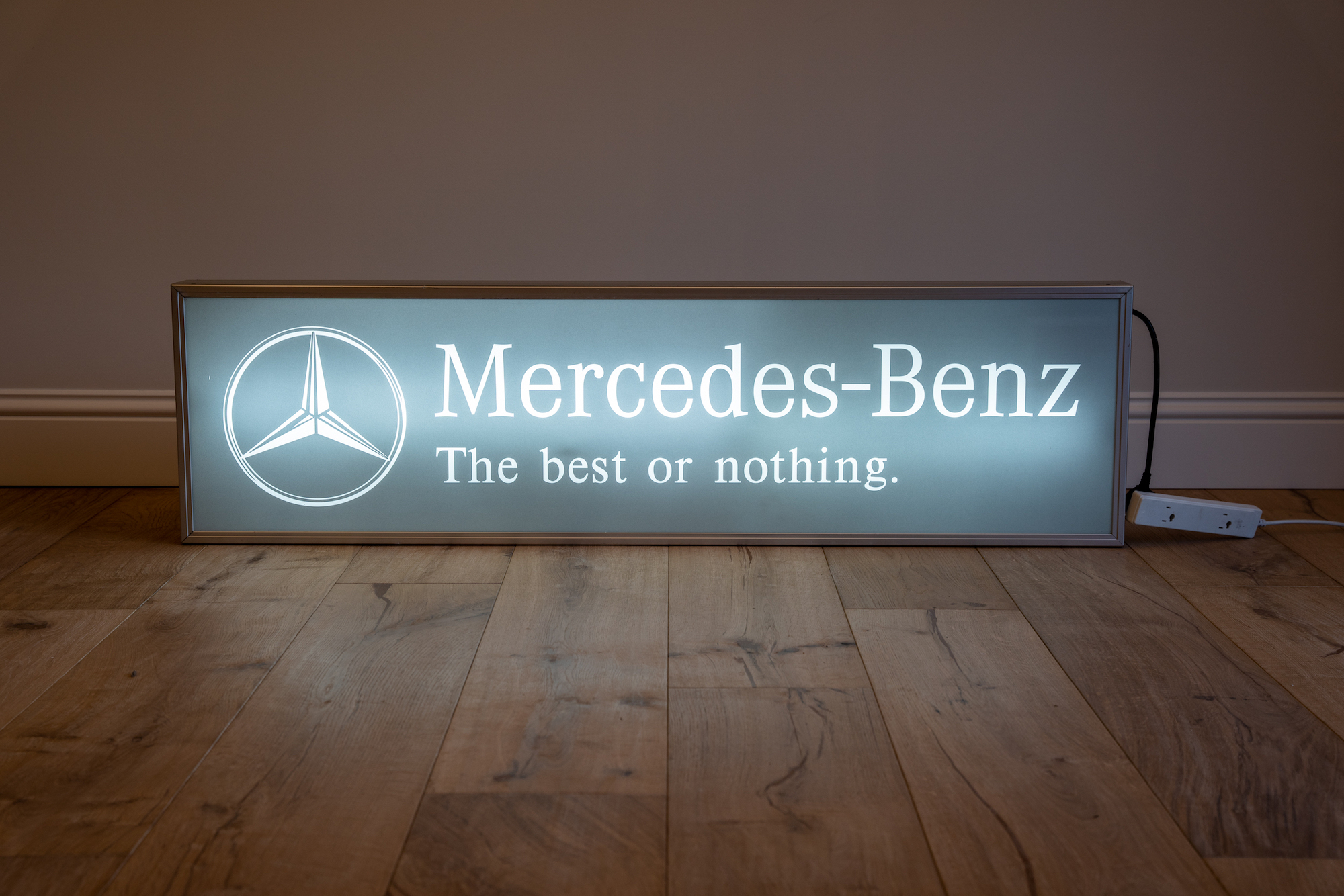 MERCEDES-BENZ 'THE BEST OR NOTHING' ILLUMINATED SIGN