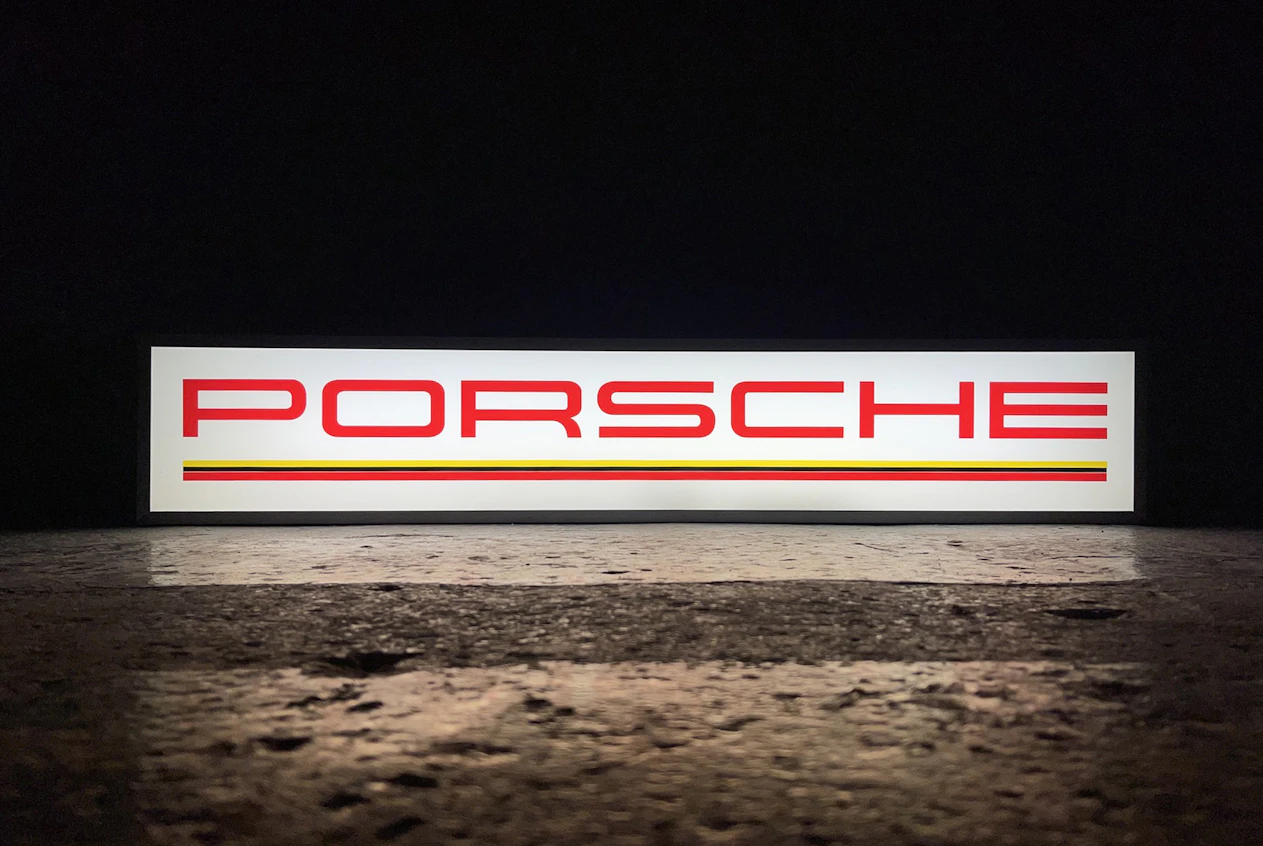 PORSCHE ILLUMINATED SIGN