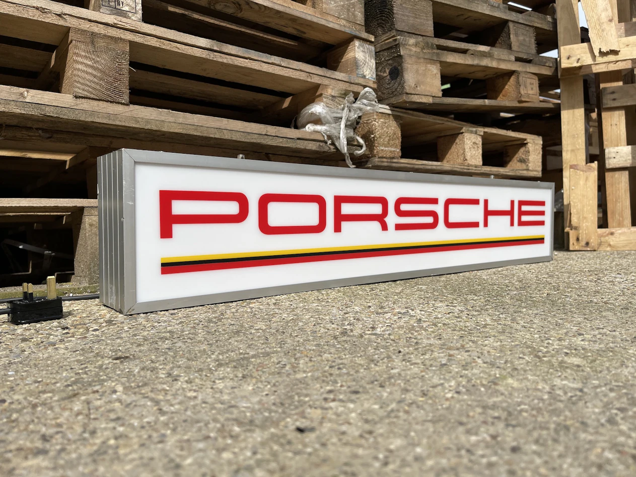 PORSCHE ILLUMINATED SIGN