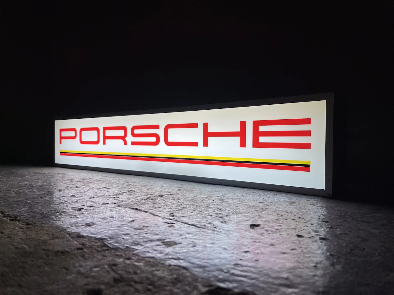 PORSCHE ILLUMINATED SIGN