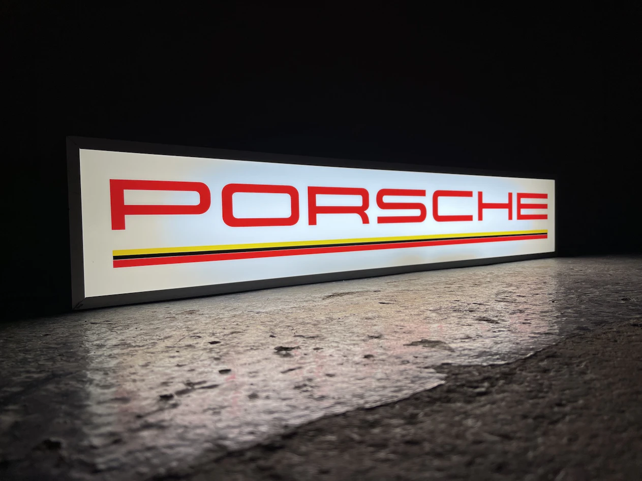 PORSCHE ILLUMINATED SIGN