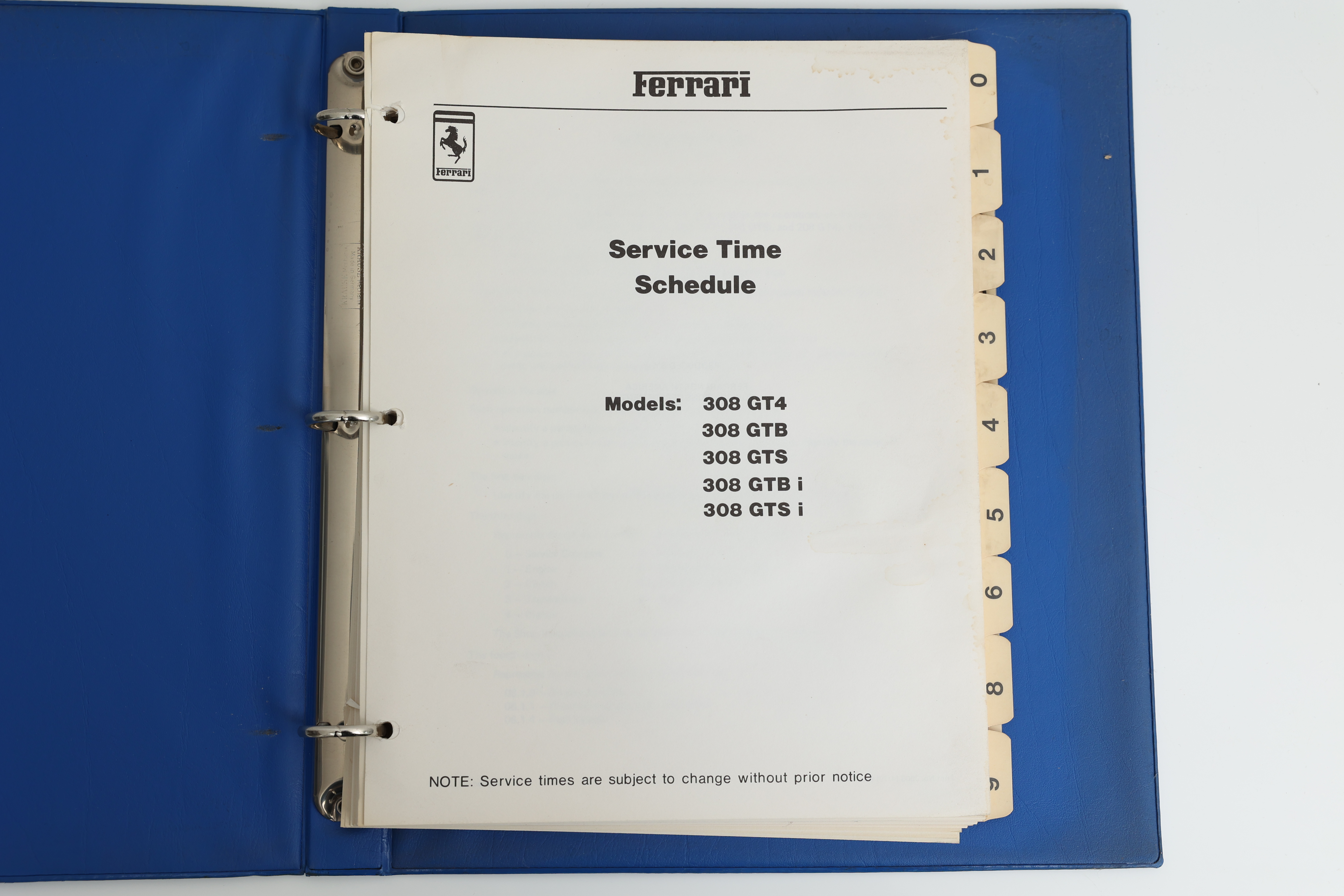 FERRARI WORKSHOP MANUALS AND PARTS CATALOGUES