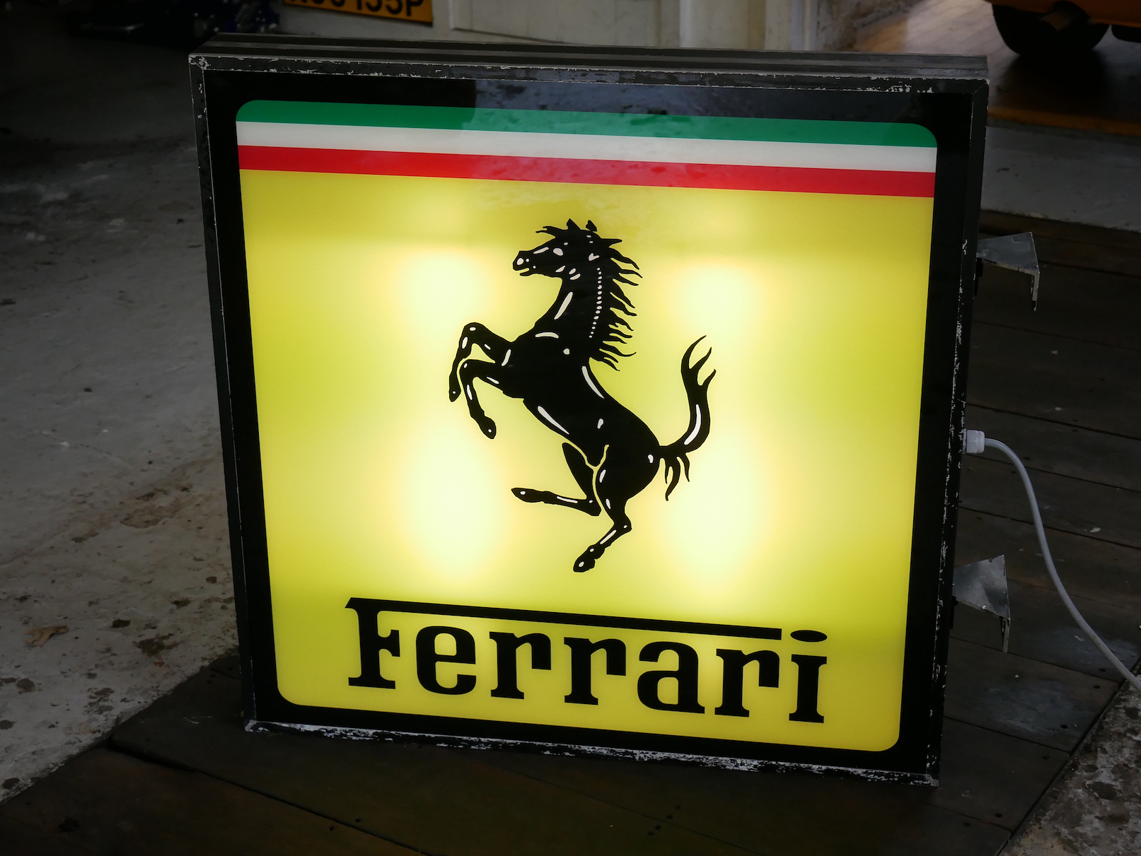 FERRARI DOUBLE SIDED ILLUMINATED DEALERSHIP SIGN