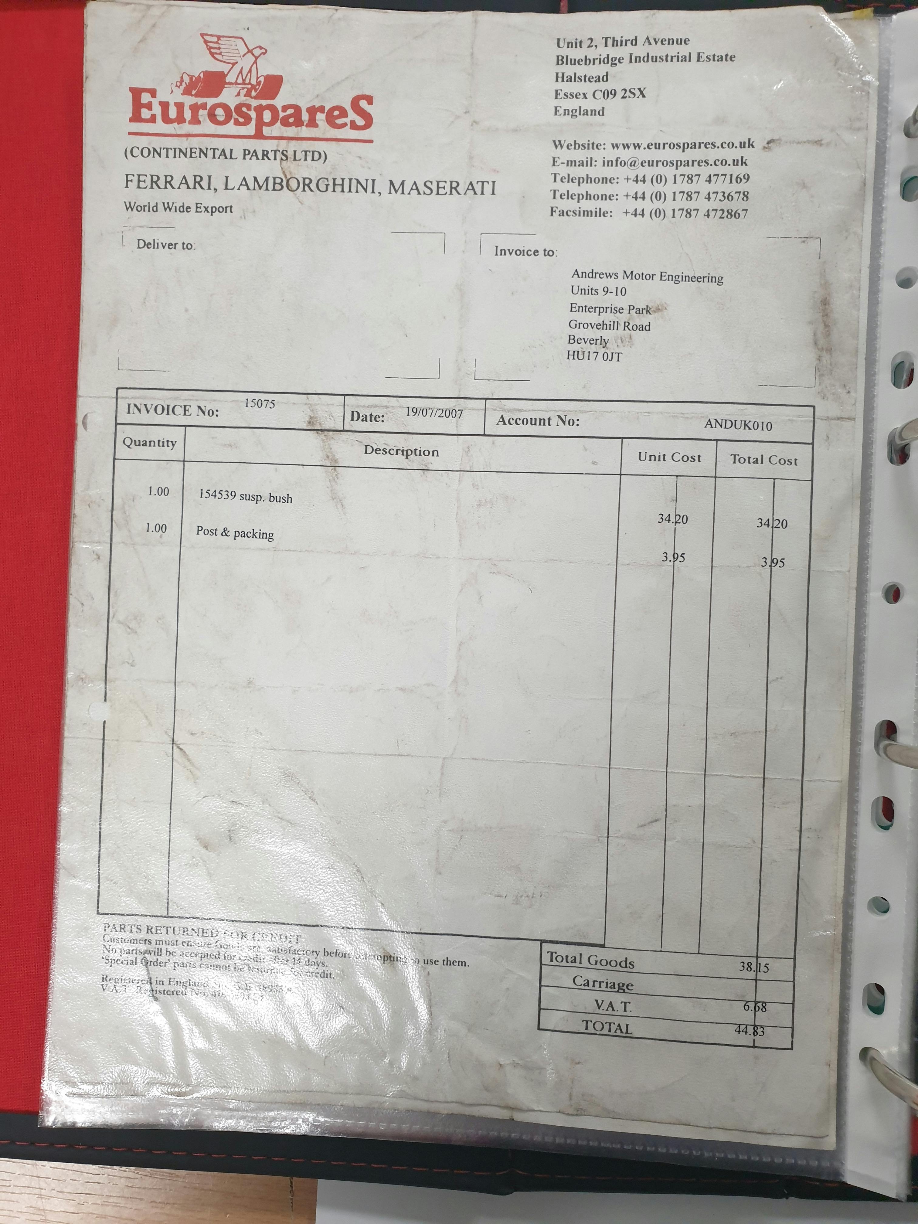 1986 FERRARI TESTAROSSA 'MONOSPECCHIO'