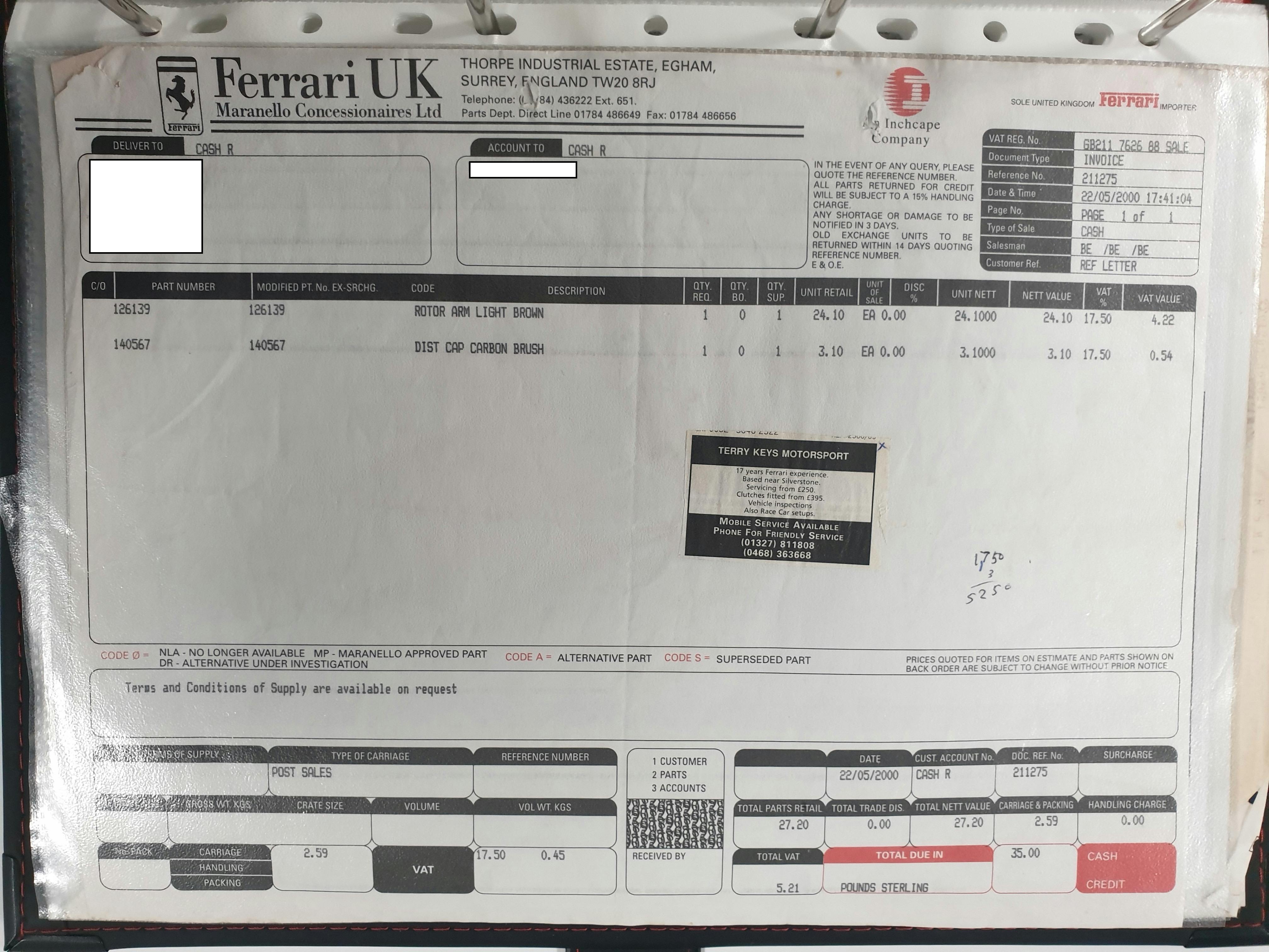 1986 FERRARI TESTAROSSA 'MONOSPECCHIO'