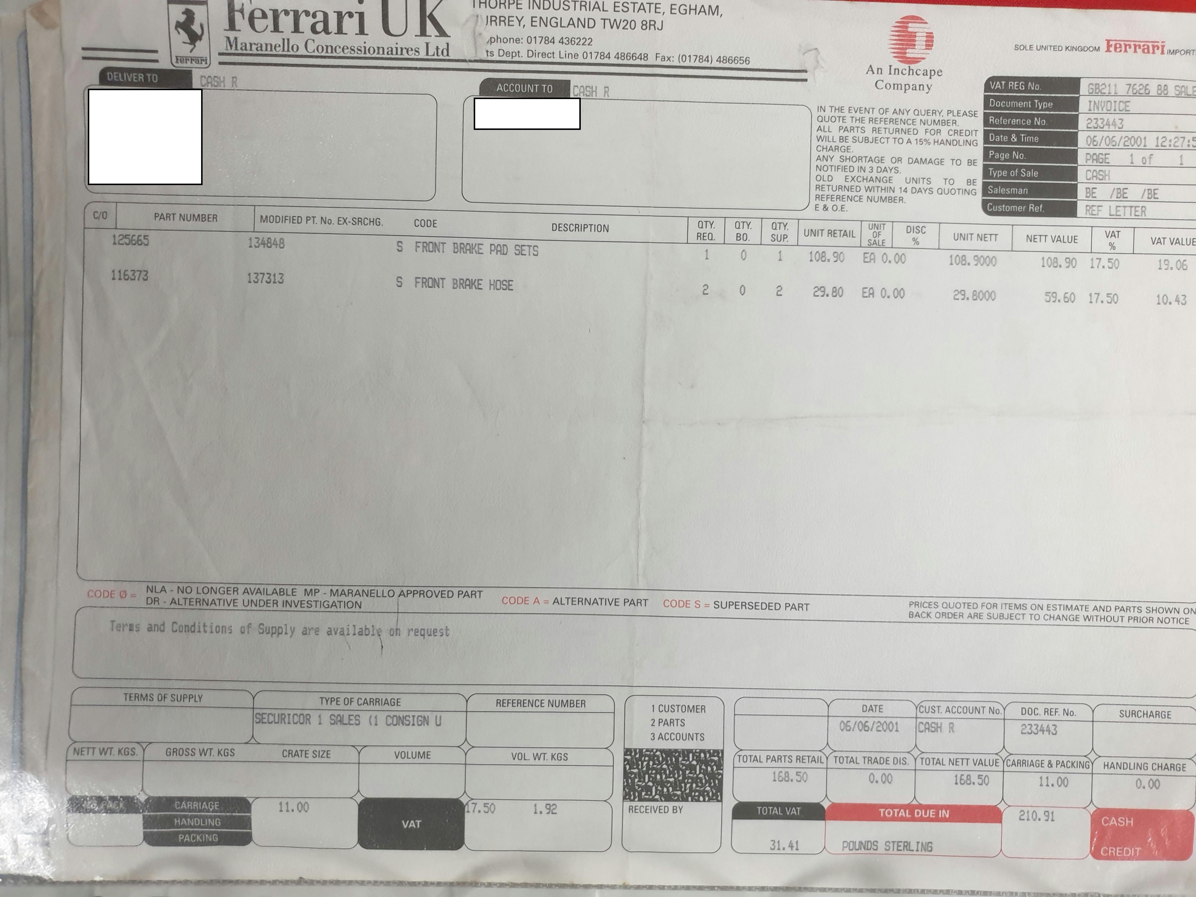 1986 FERRARI TESTAROSSA 'MONOSPECCHIO'