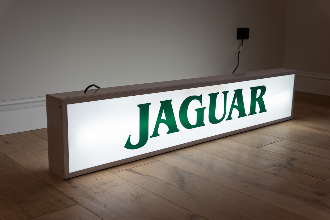 JAGUAR DOUBLE-SIDED ILLUMINATED SIGN