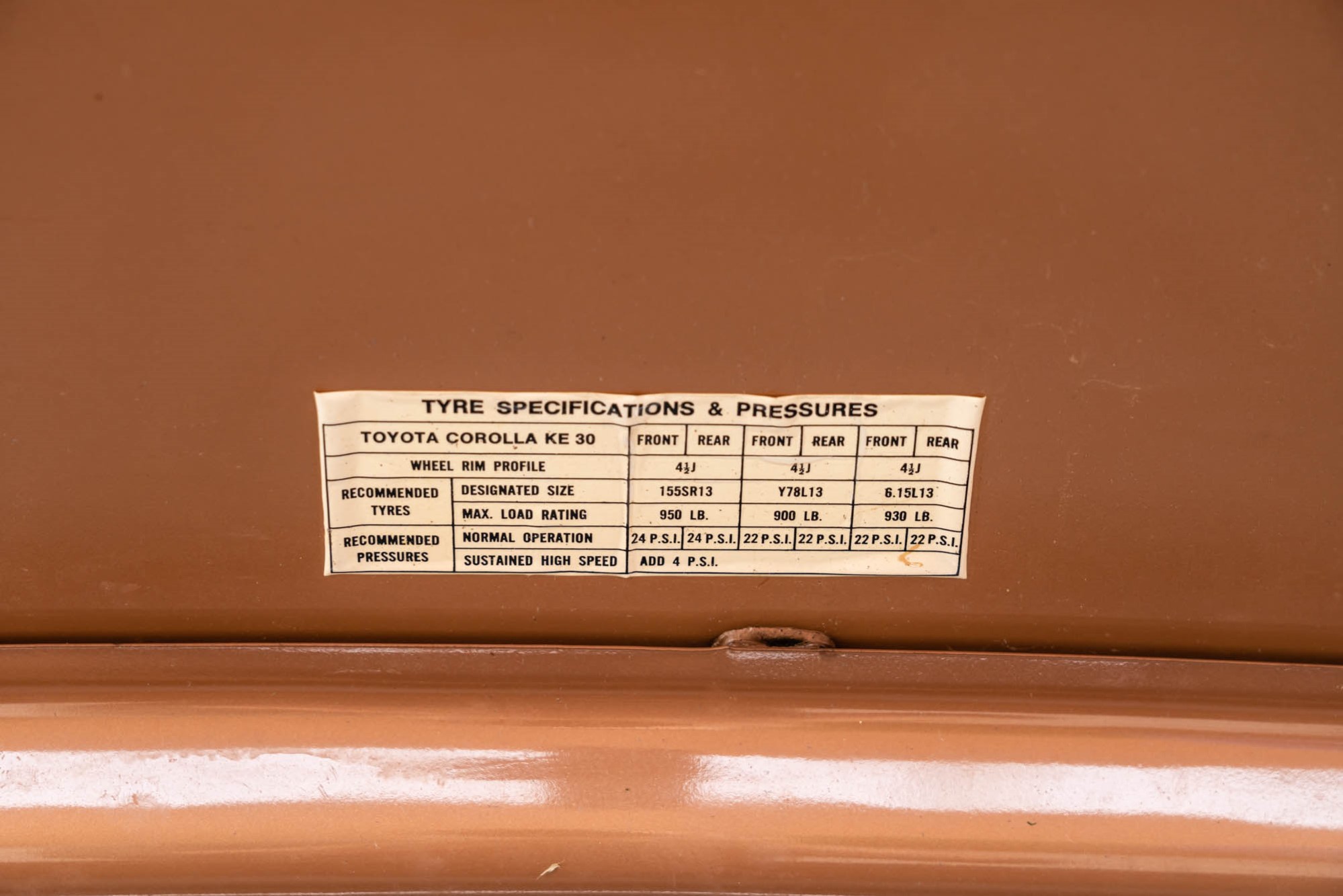 1978 TOYOTA COROLLA KE30 CS