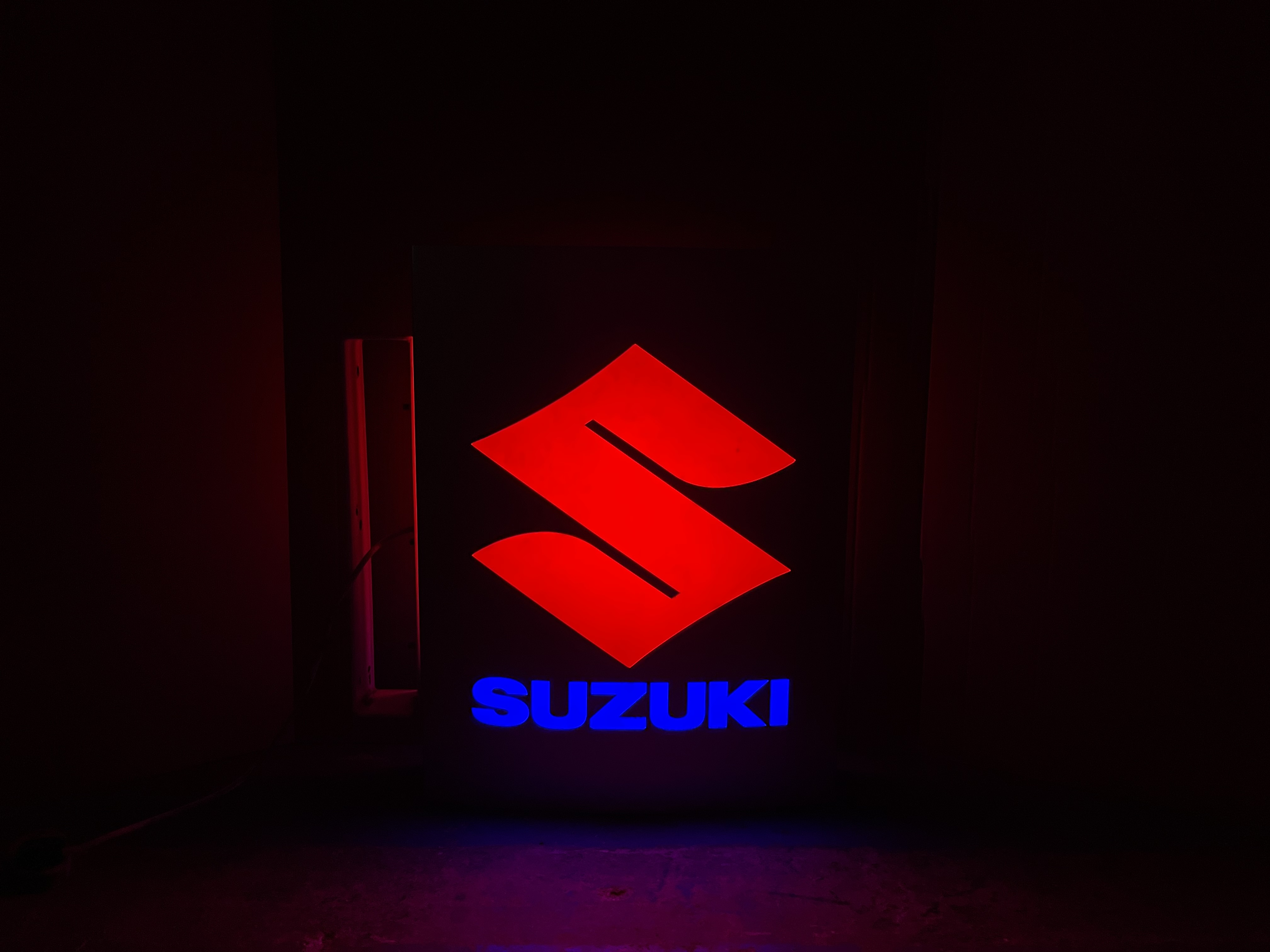 SUZUKI DOUBLE SIDED ILLUMINATED SIGN