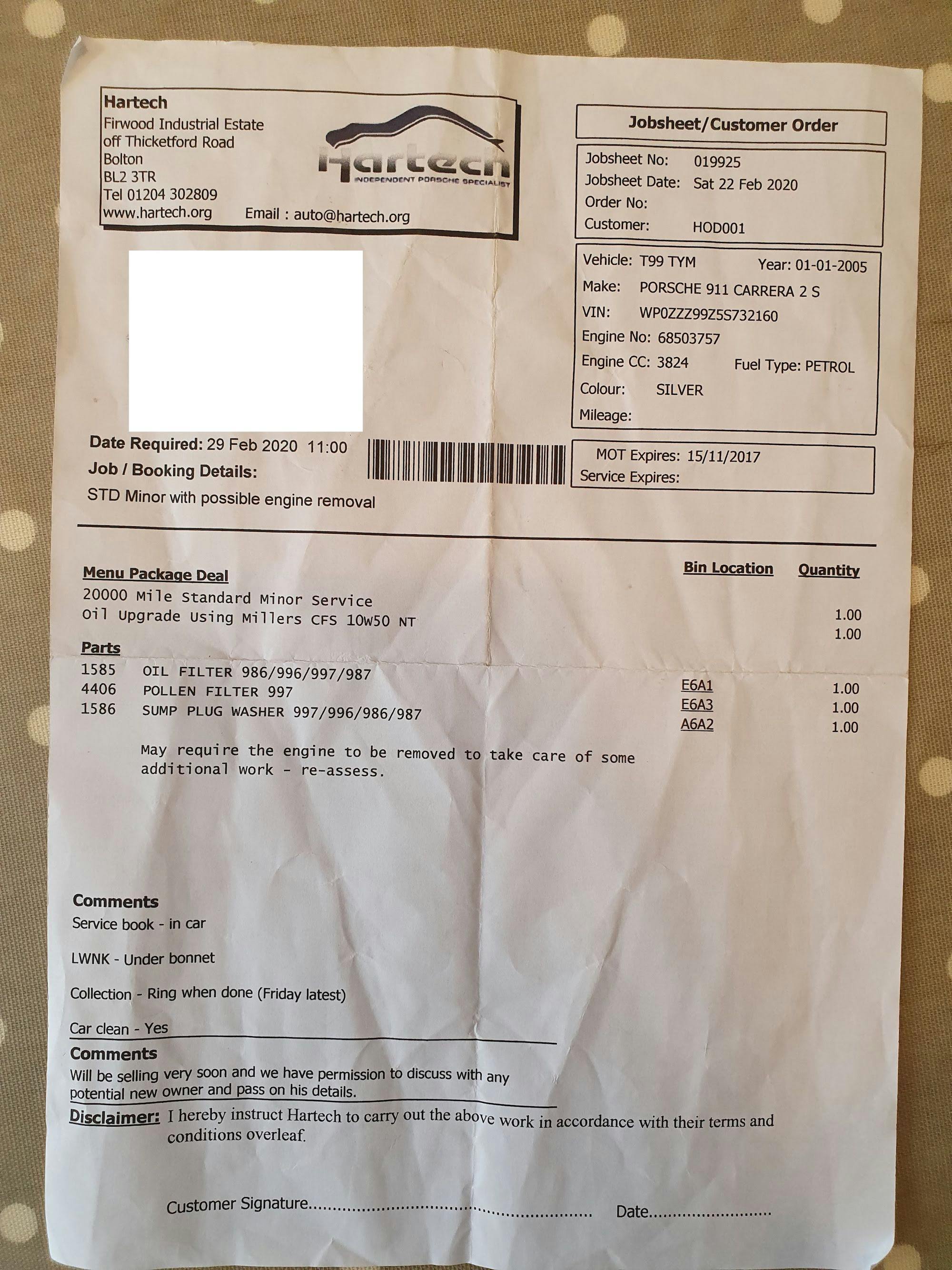 2005 PORSCHE 911 (997) CARRERA S - HARTECH REBUILD