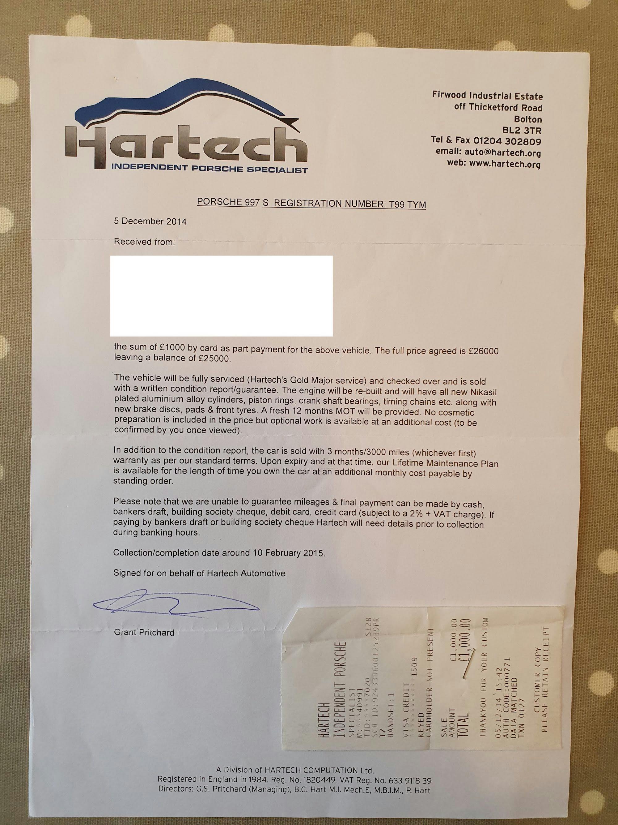 2005 PORSCHE 911 (997) CARRERA S - HARTECH REBUILD