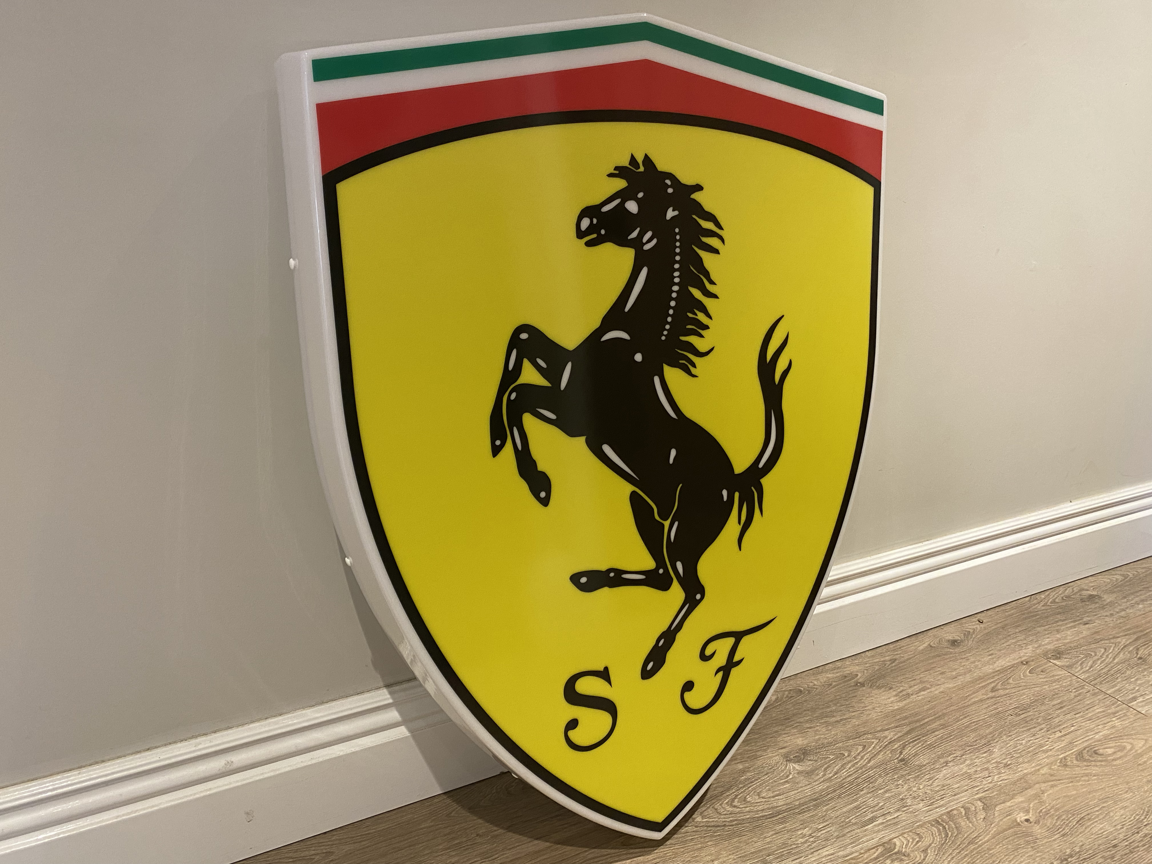 FERRARI SHIELD ILLUMINATED SIGN for sale by auctionin West Midlands ...