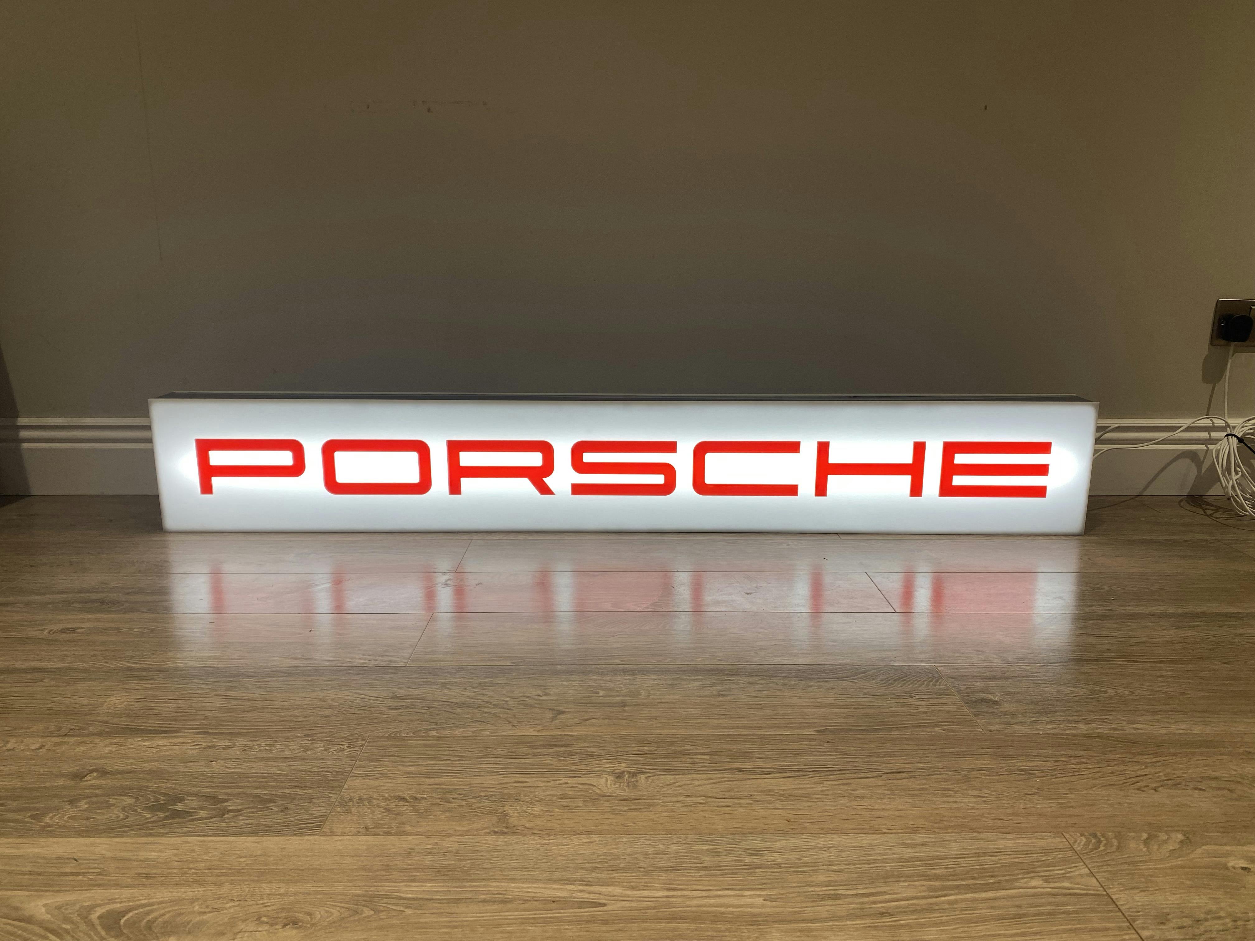 PORSCHE ILLUMINATED SIGN