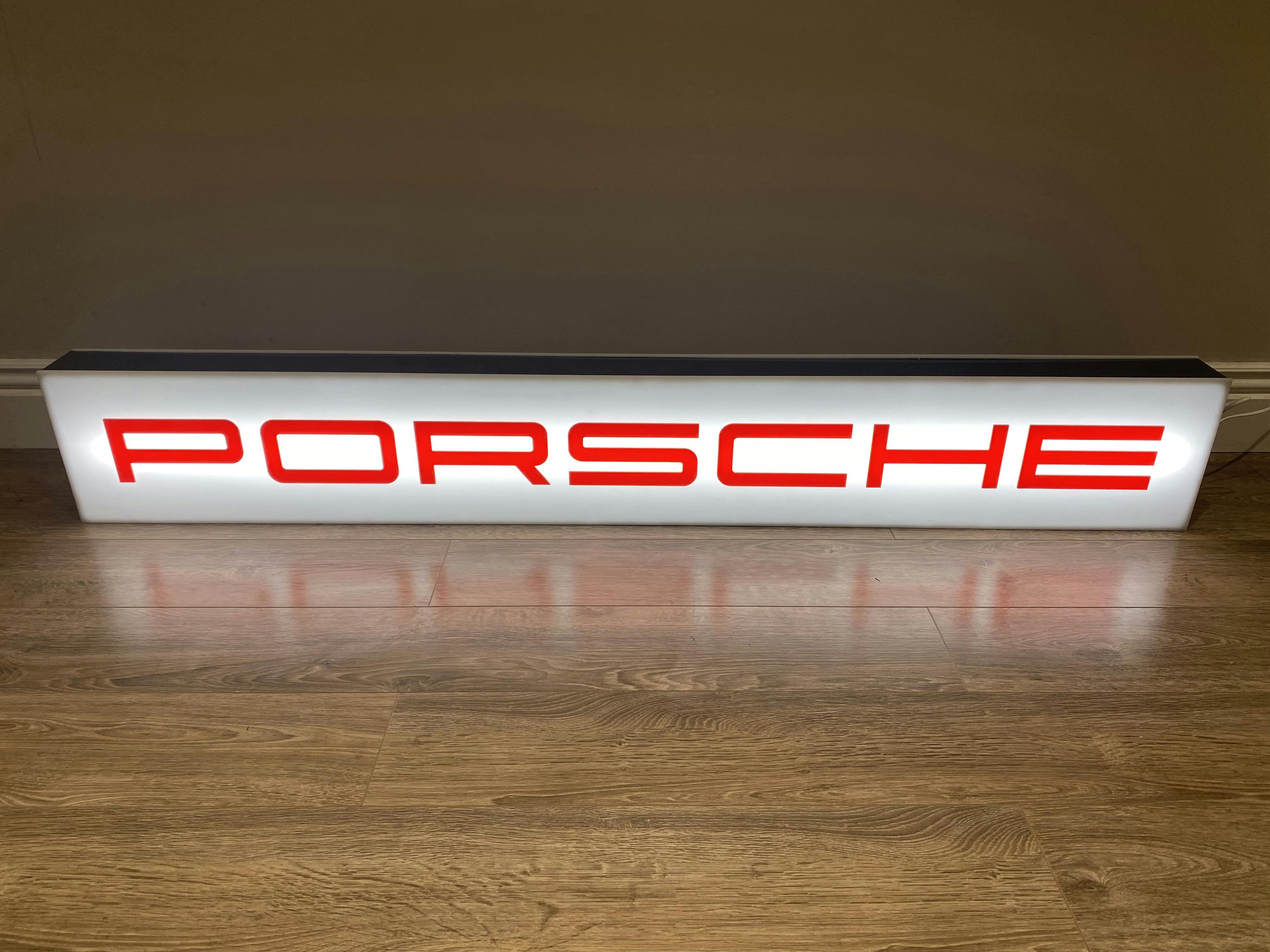 PORSCHE ILLUMINATED SIGN