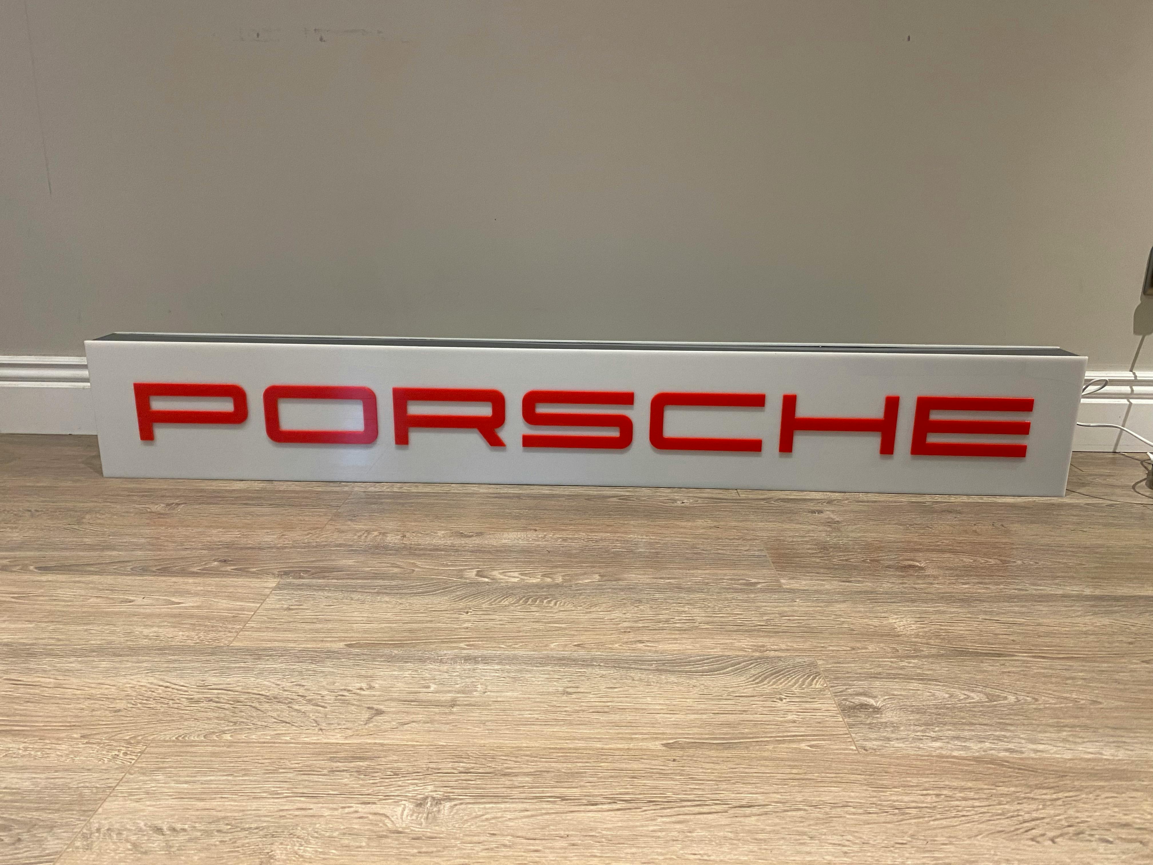 PORSCHE ILLUMINATED SIGN