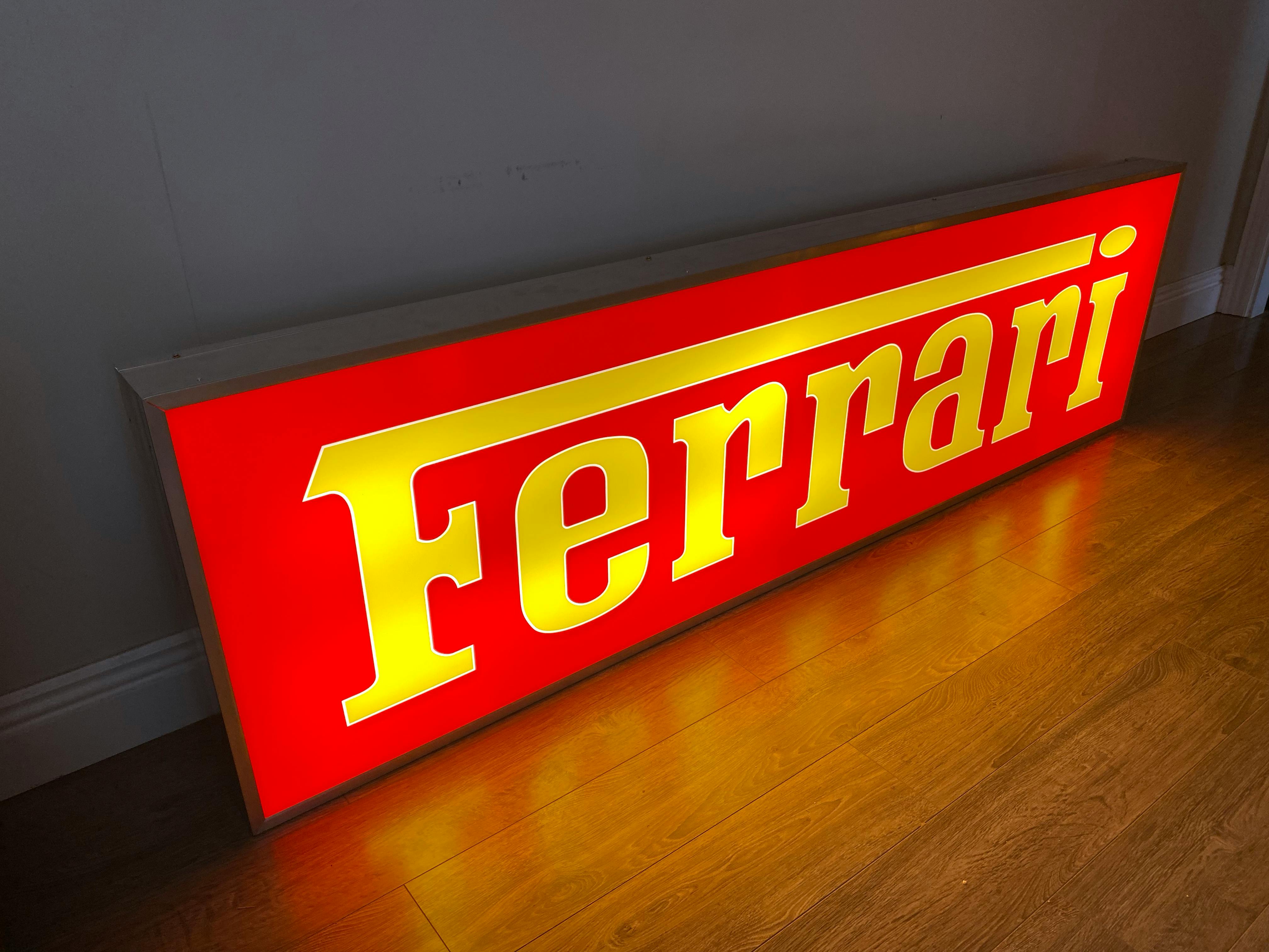 FERRARI ILLUMINATED SIGN