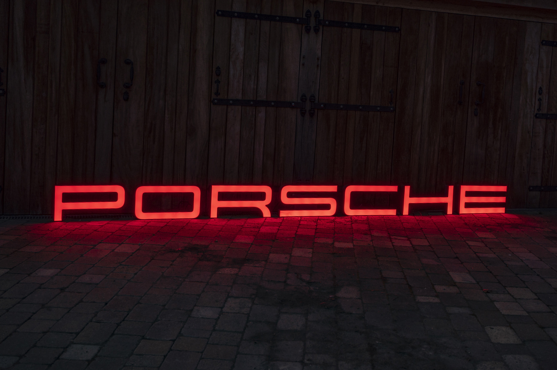 PORSCHE ILLUMINATED SIGN