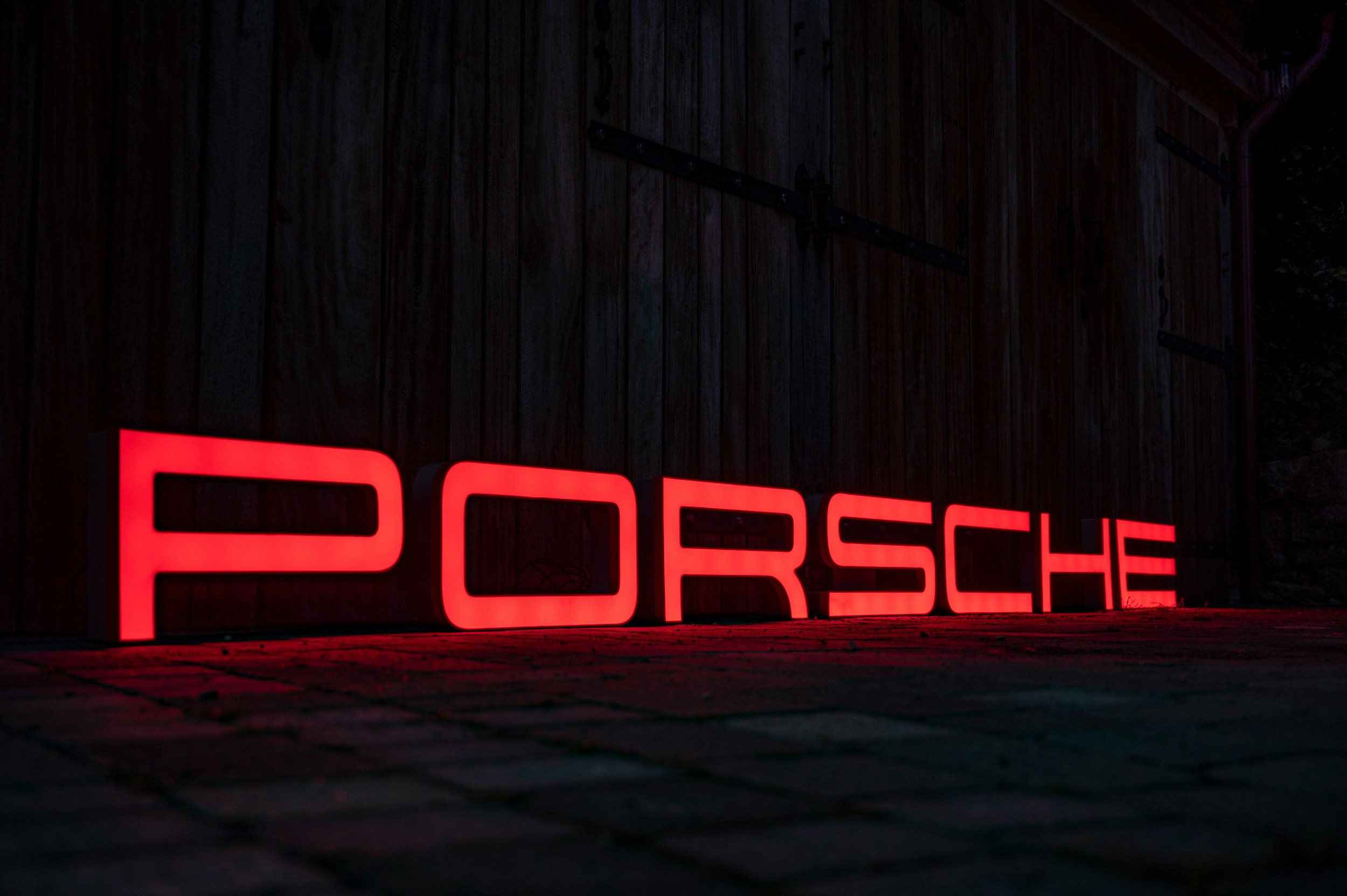 PORSCHE ILLUMINATED SIGN