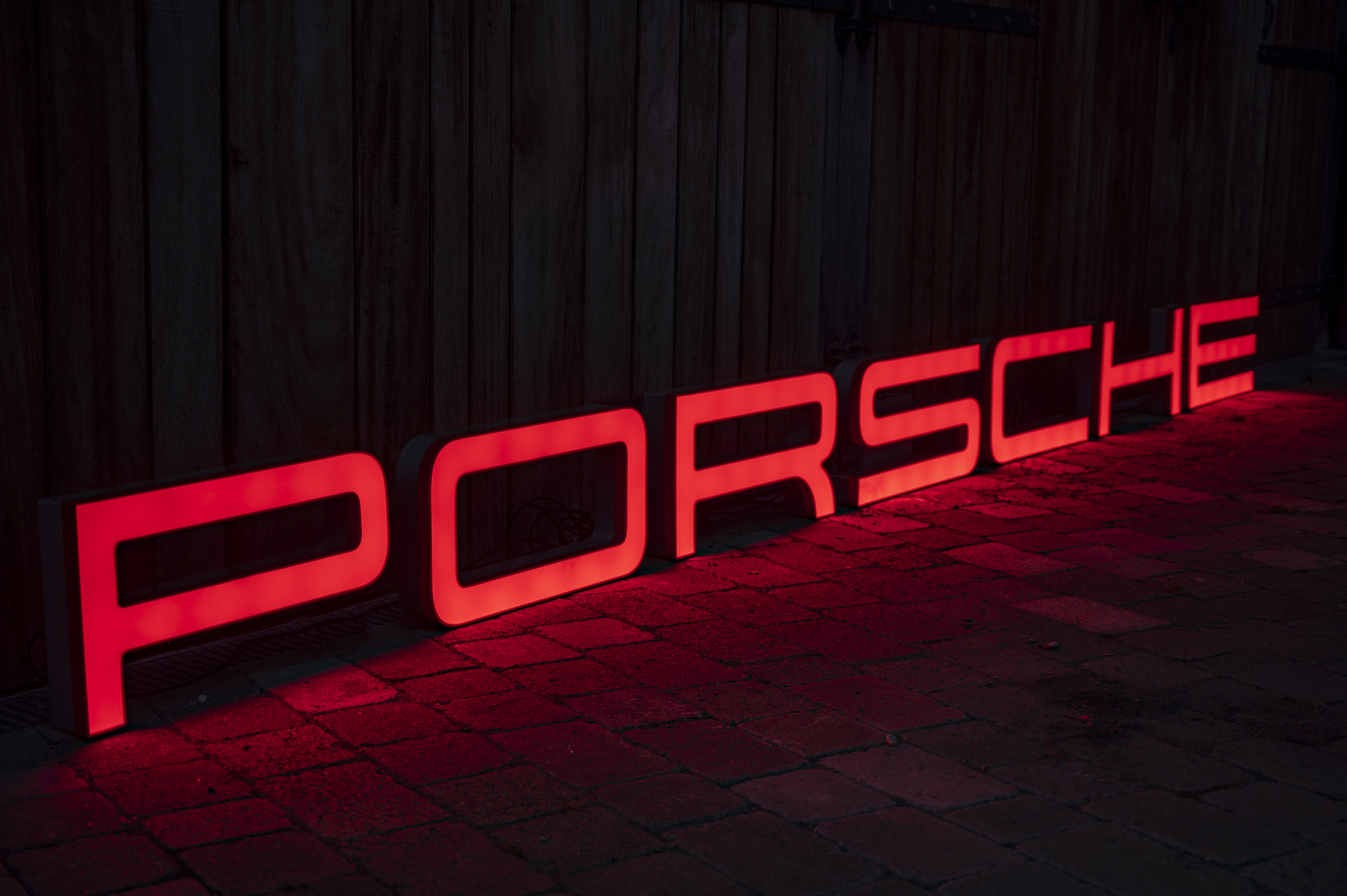 PORSCHE ILLUMINATED SIGN