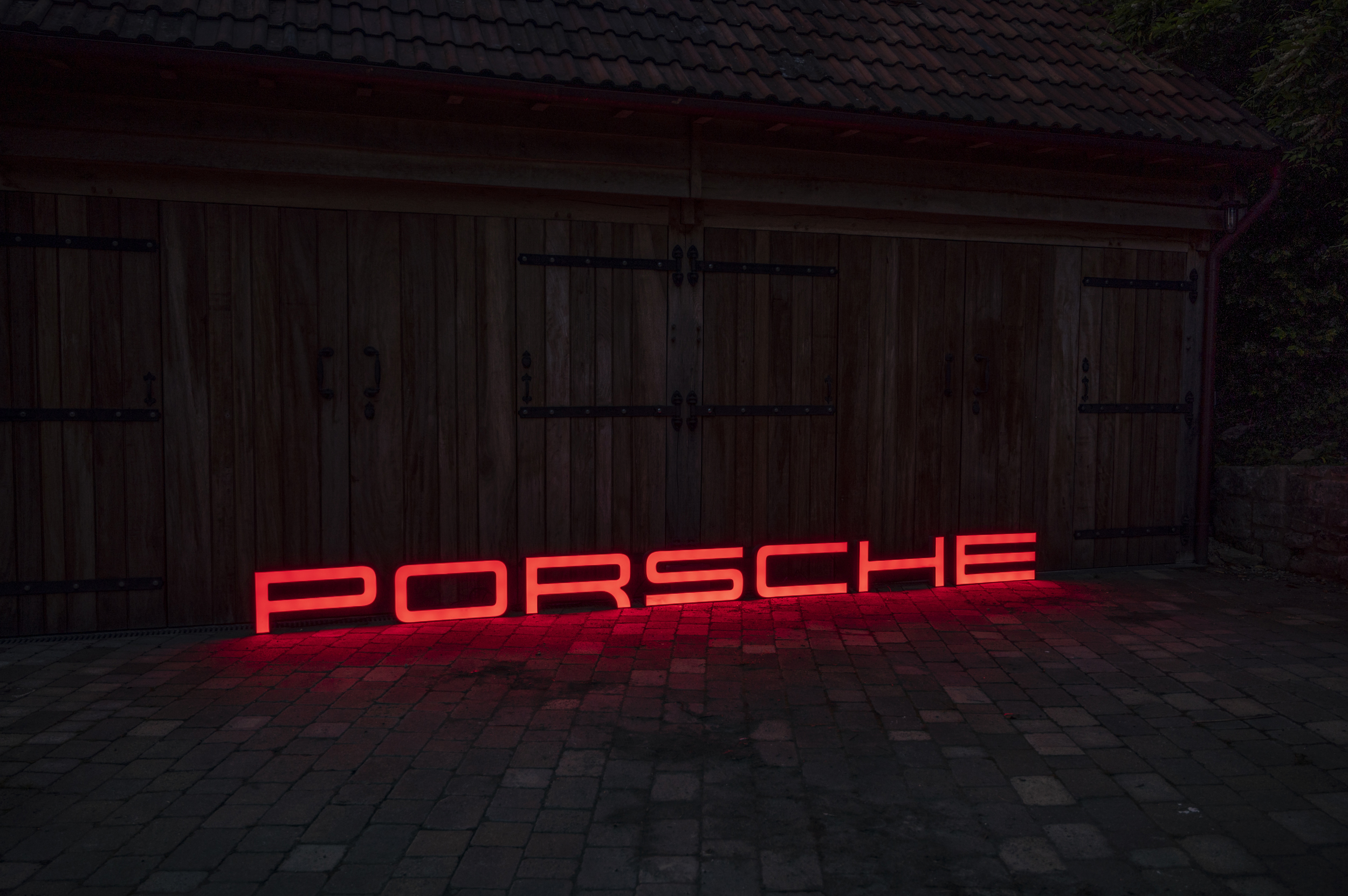 PORSCHE ILLUMINATED SIGN