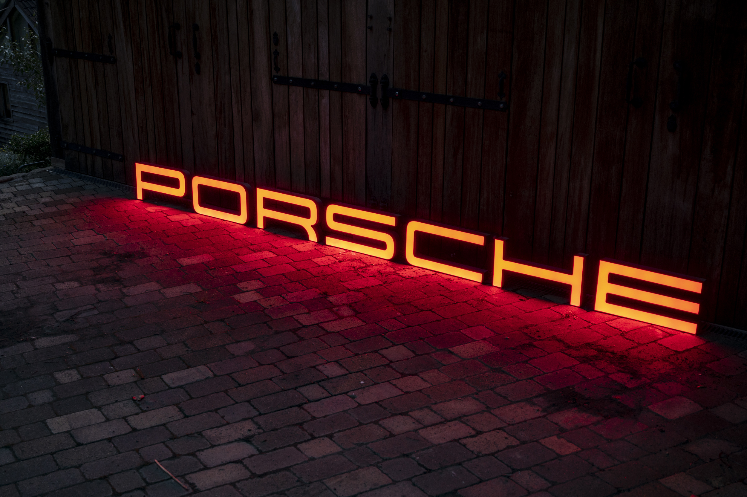 PORSCHE ILLUMINATED SIGN