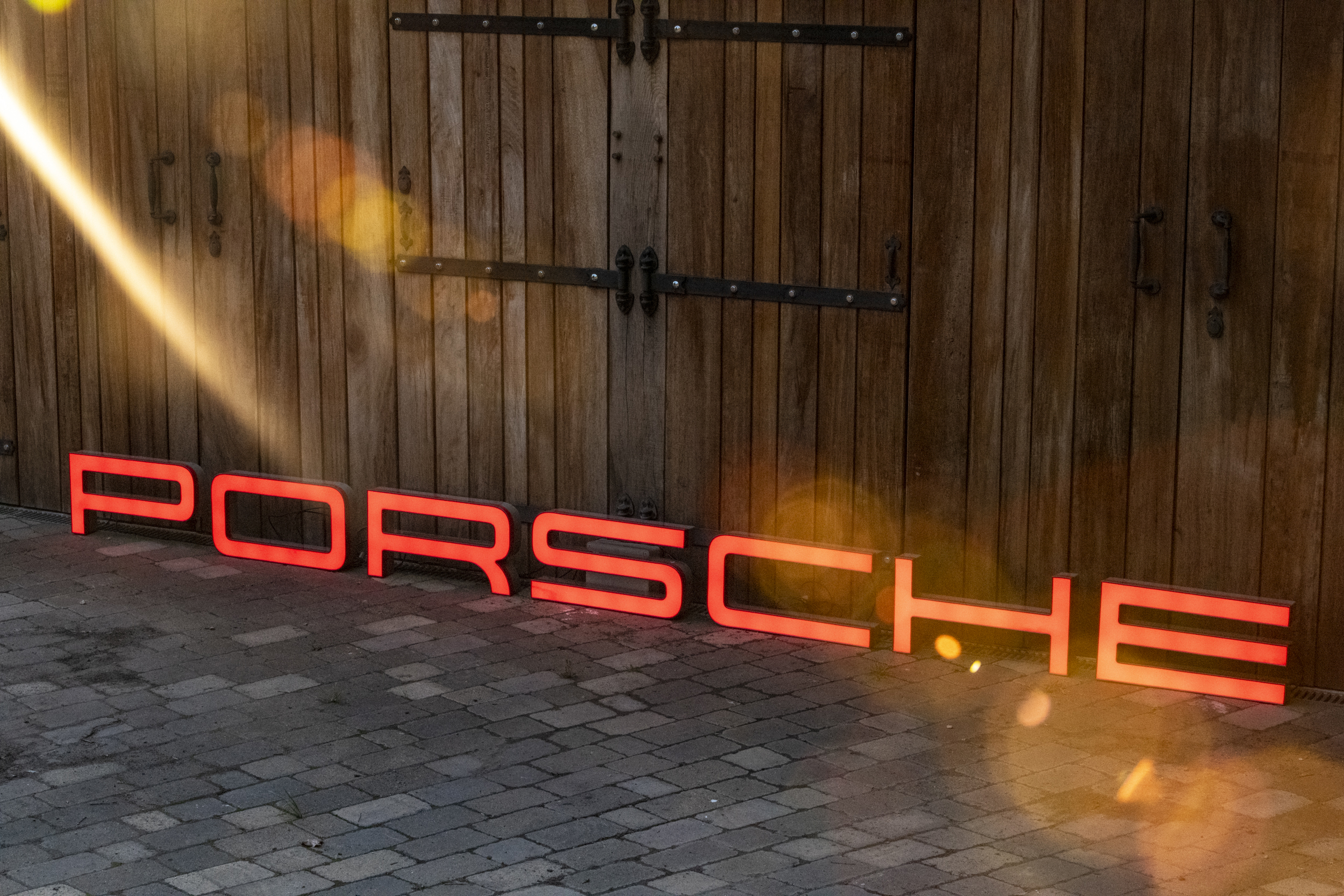 PORSCHE ILLUMINATED SIGN