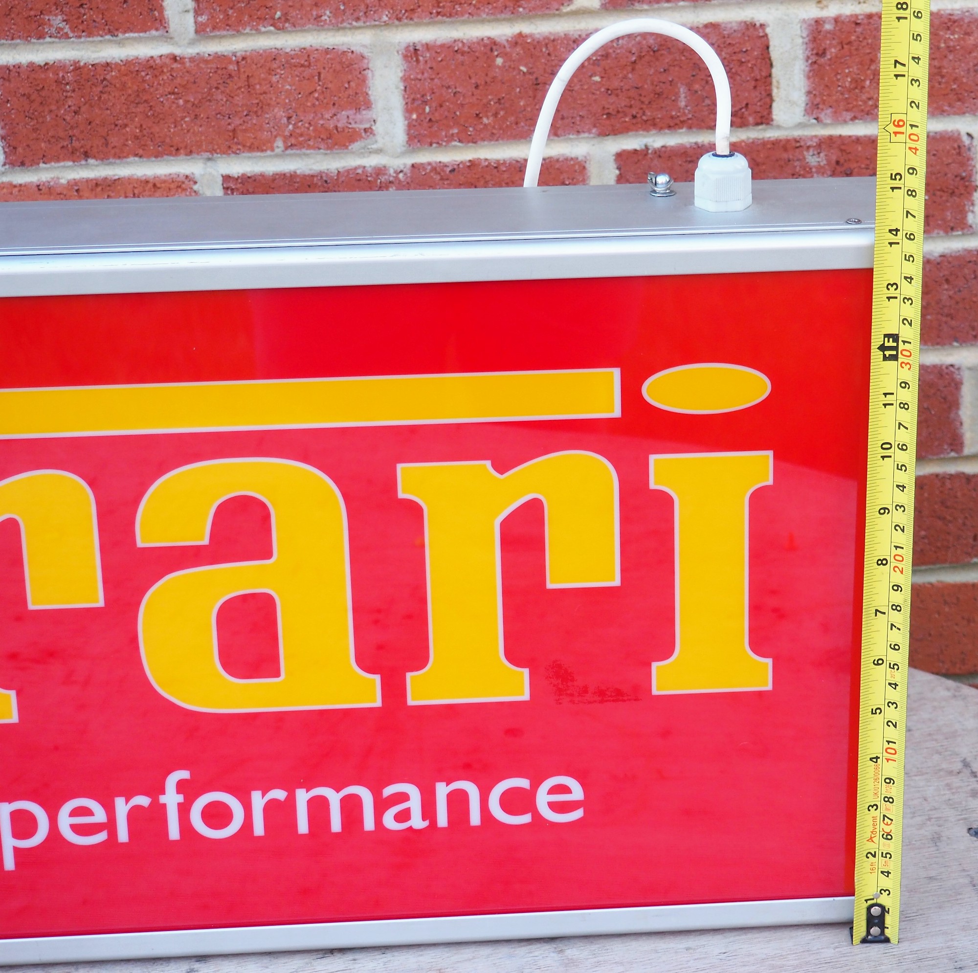 FERRARI ILLUMINATED SERVICE SIGN