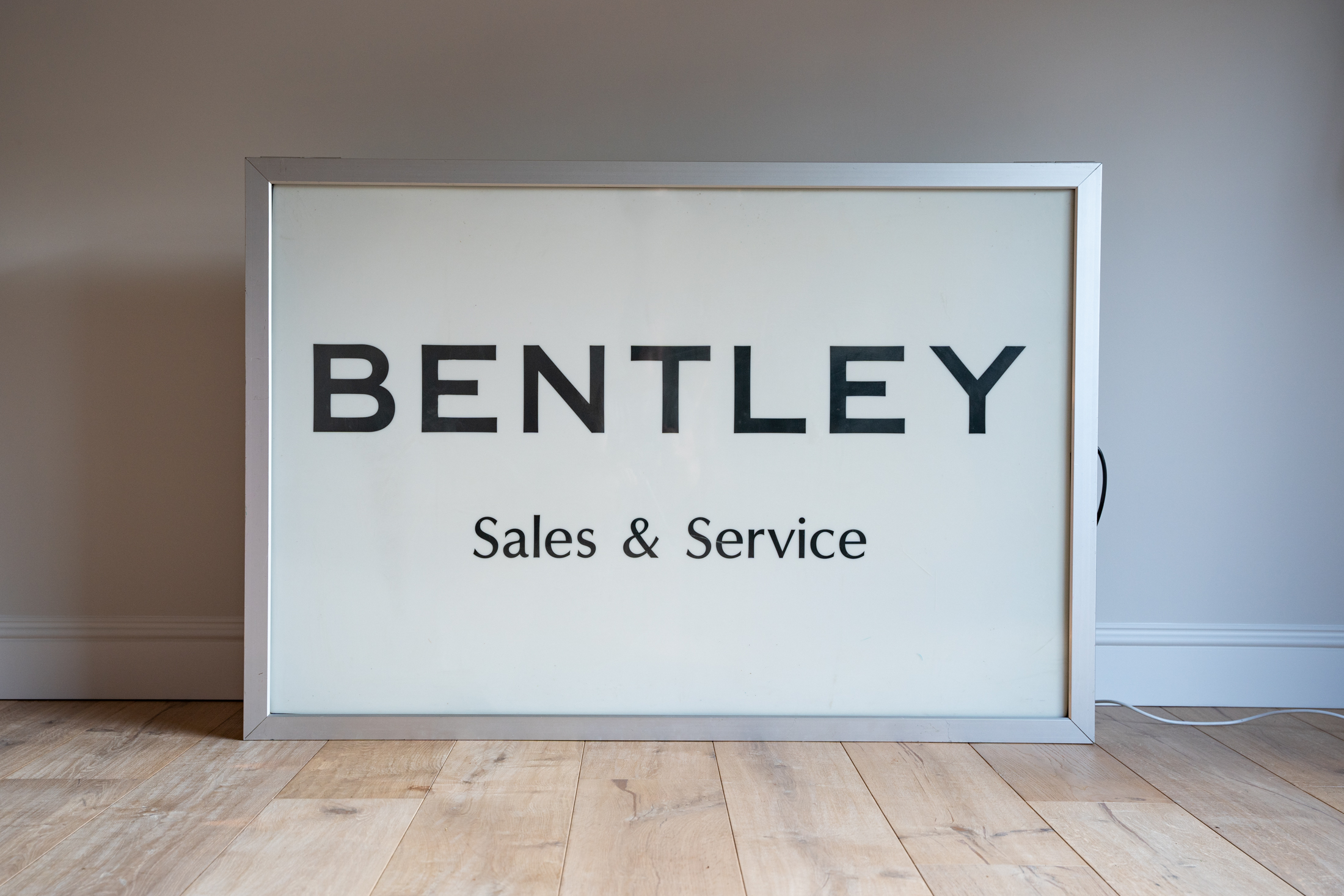 BENTLEY SALES AND SERVICE ILLUMINATED SIGN
