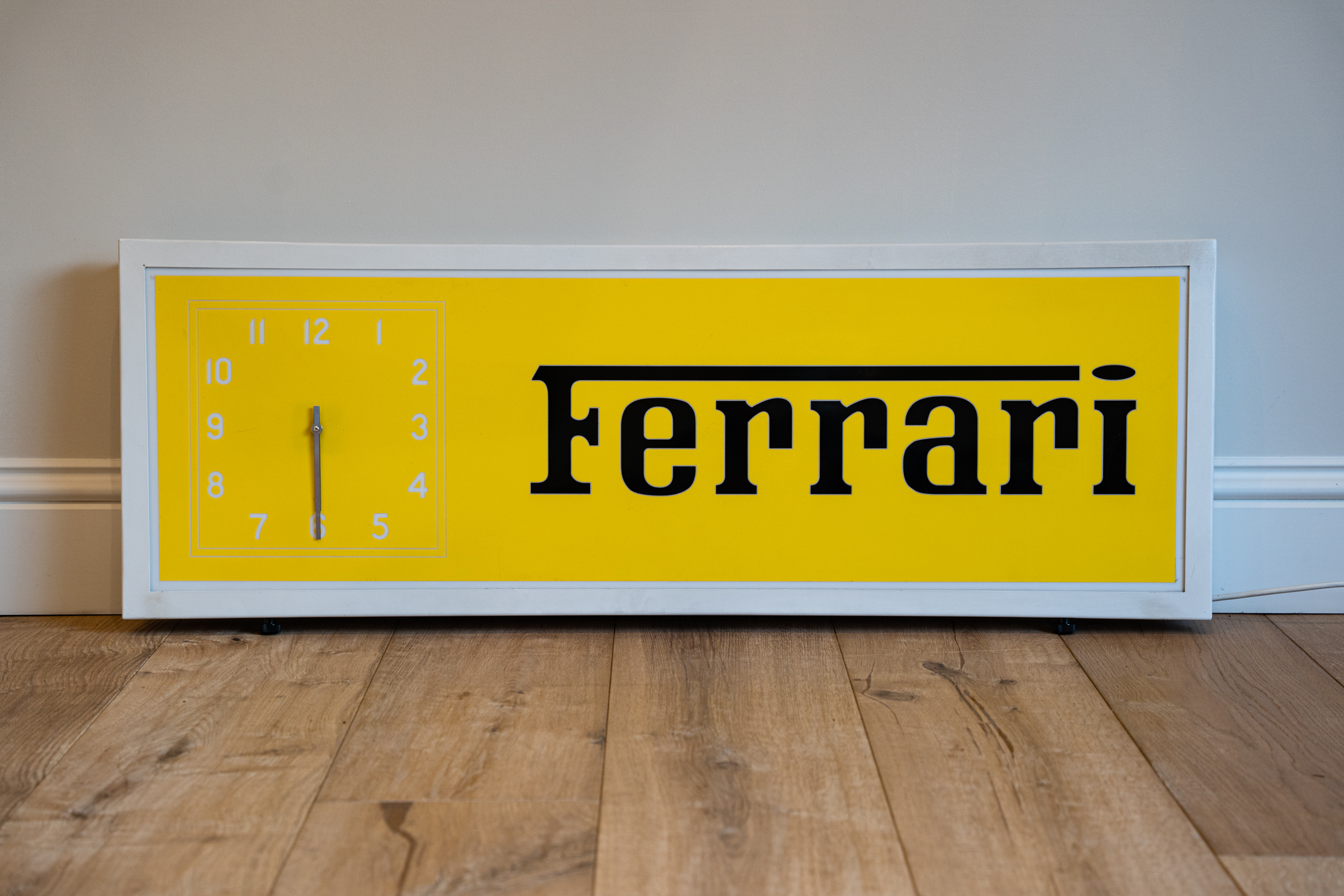FERRARI ILLUMINATED DEALERSHIP CLOCK SIGN for sale by auction in ...