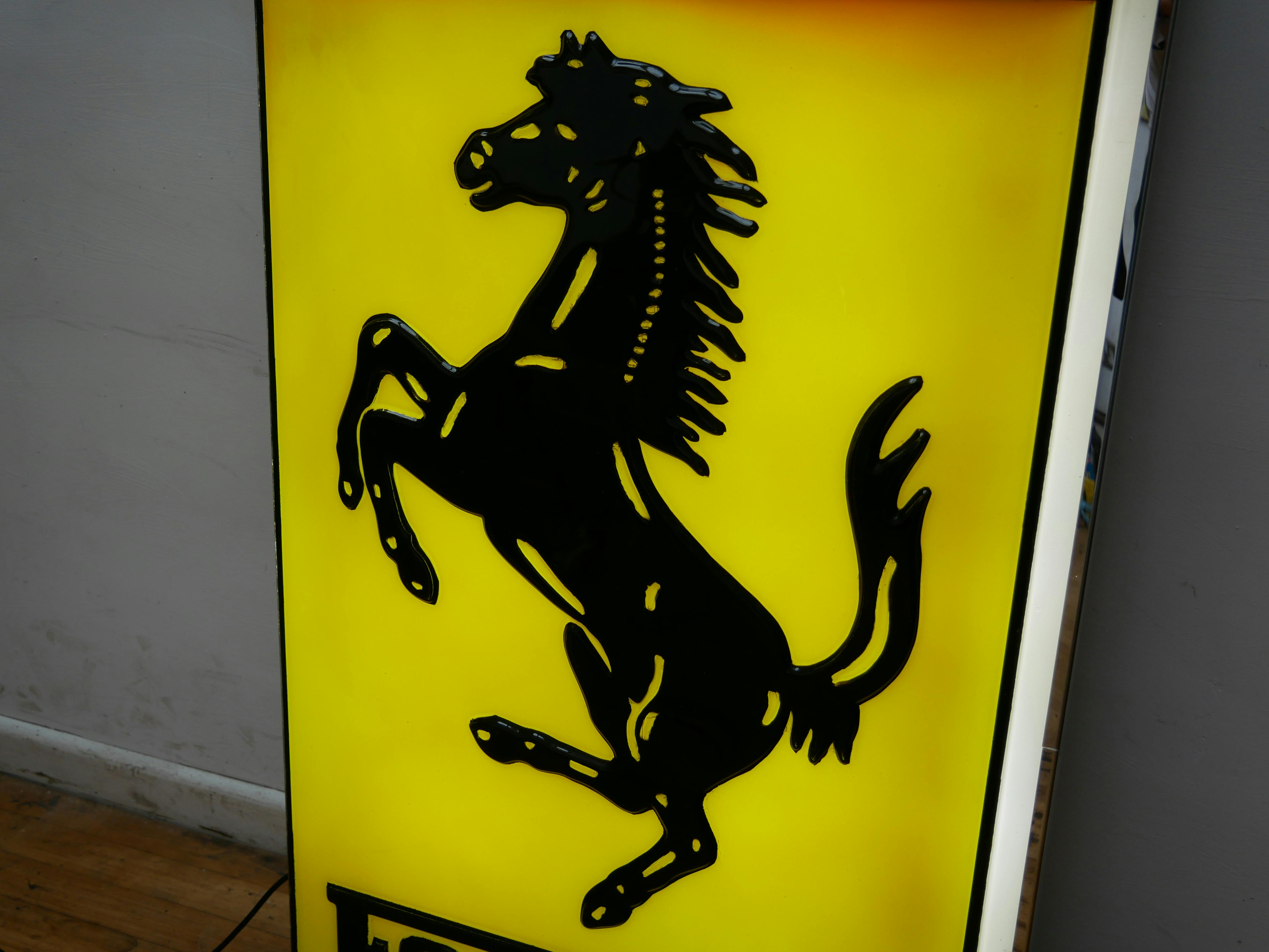 FERRARI ILLUMINATED SIGN