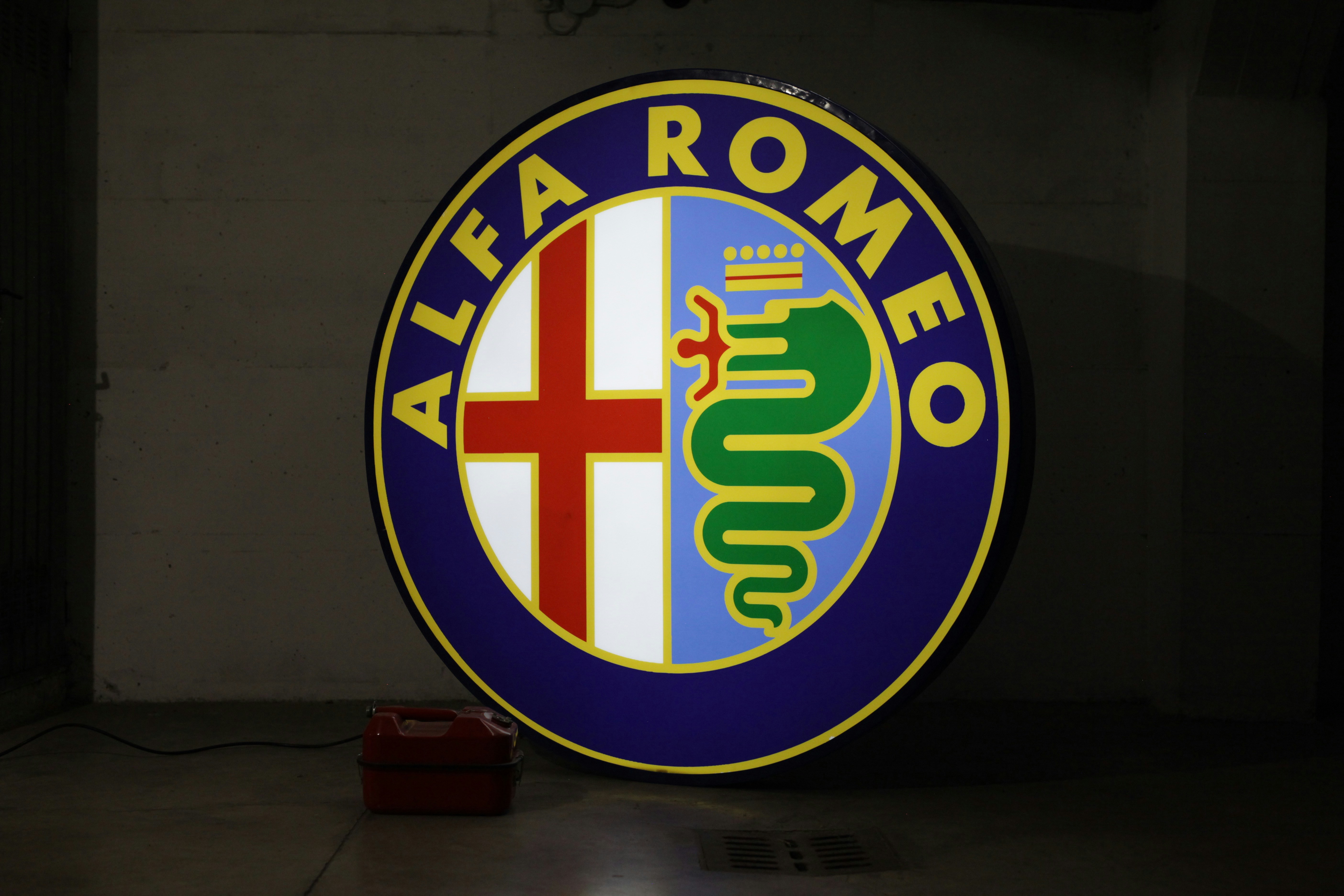 LARGE ALFA ROMEO ILLUMINATED SIGN for sale in Florence, Italy