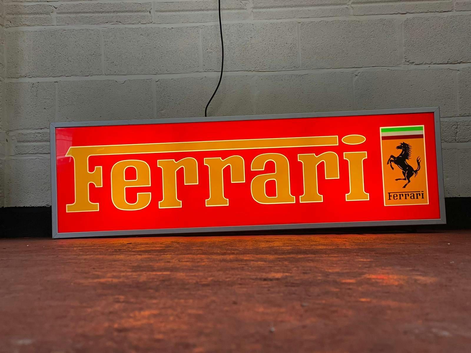 FERRARI ILLUMINATED SIGN
