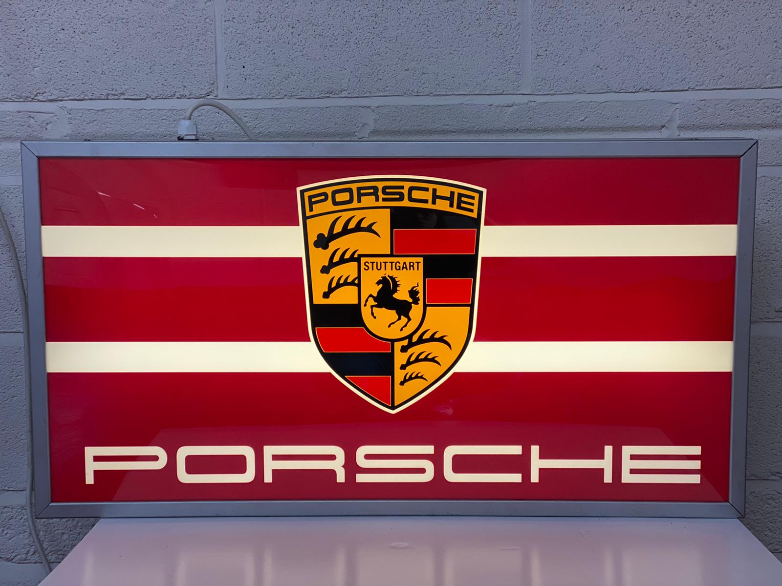 PORSCHE ILLUMINATED SIGN