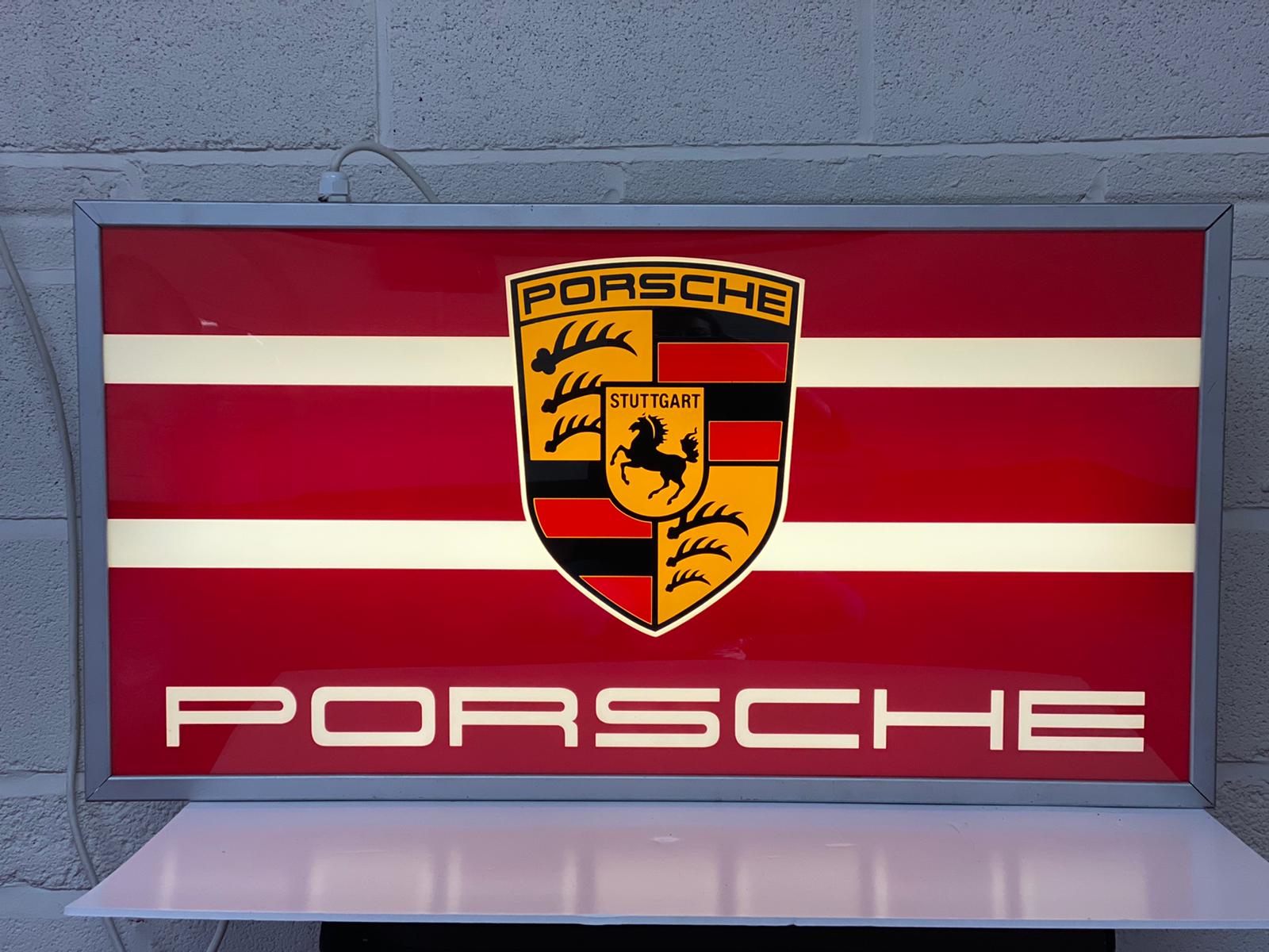 PORSCHE ILLUMINATED SIGN