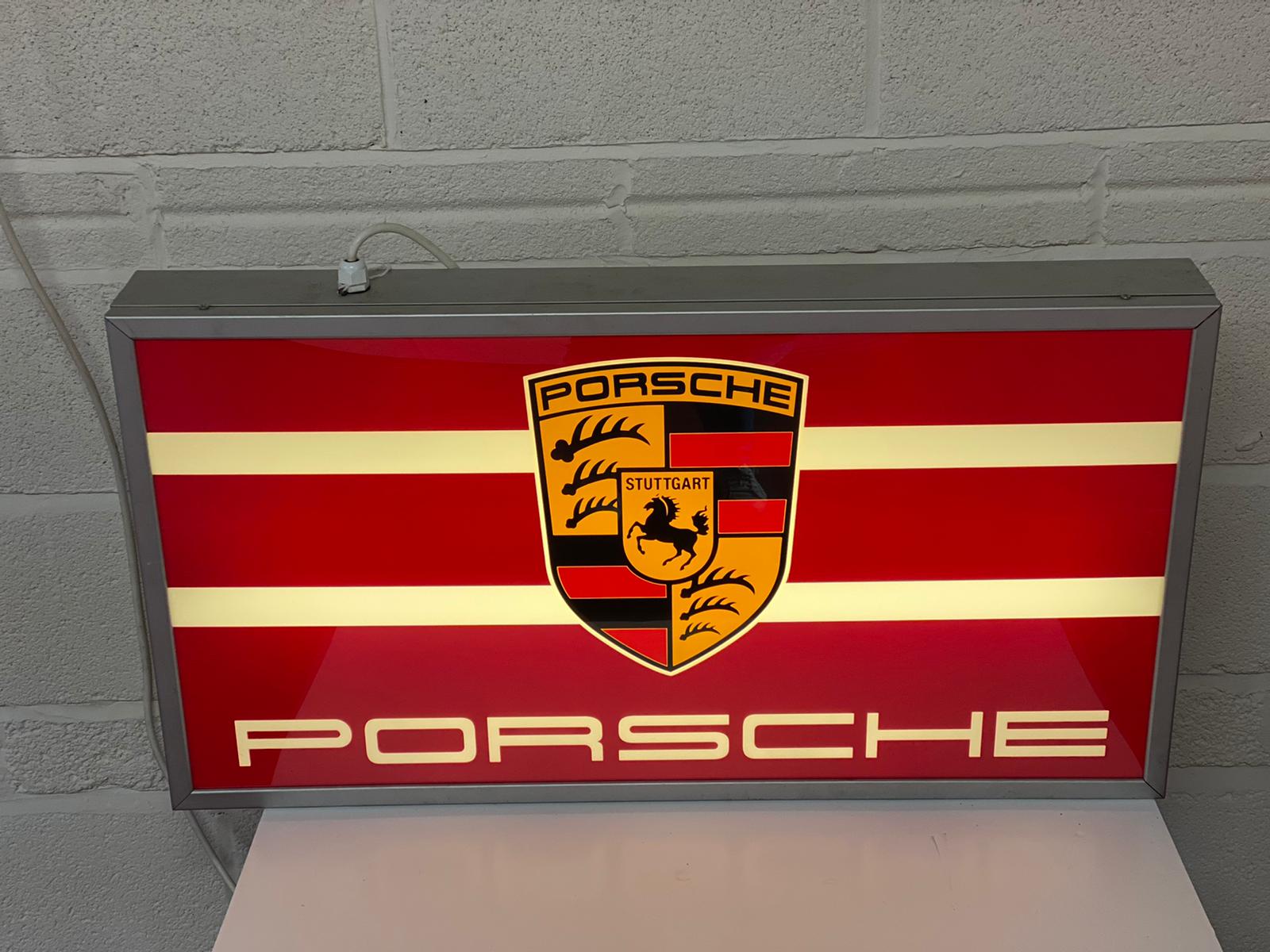 PORSCHE ILLUMINATED SIGN